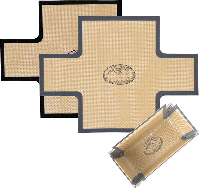 2-Piece Silicone Bread Loaf Pan For 9x5 Inch Bread Pans - Food Grade ...