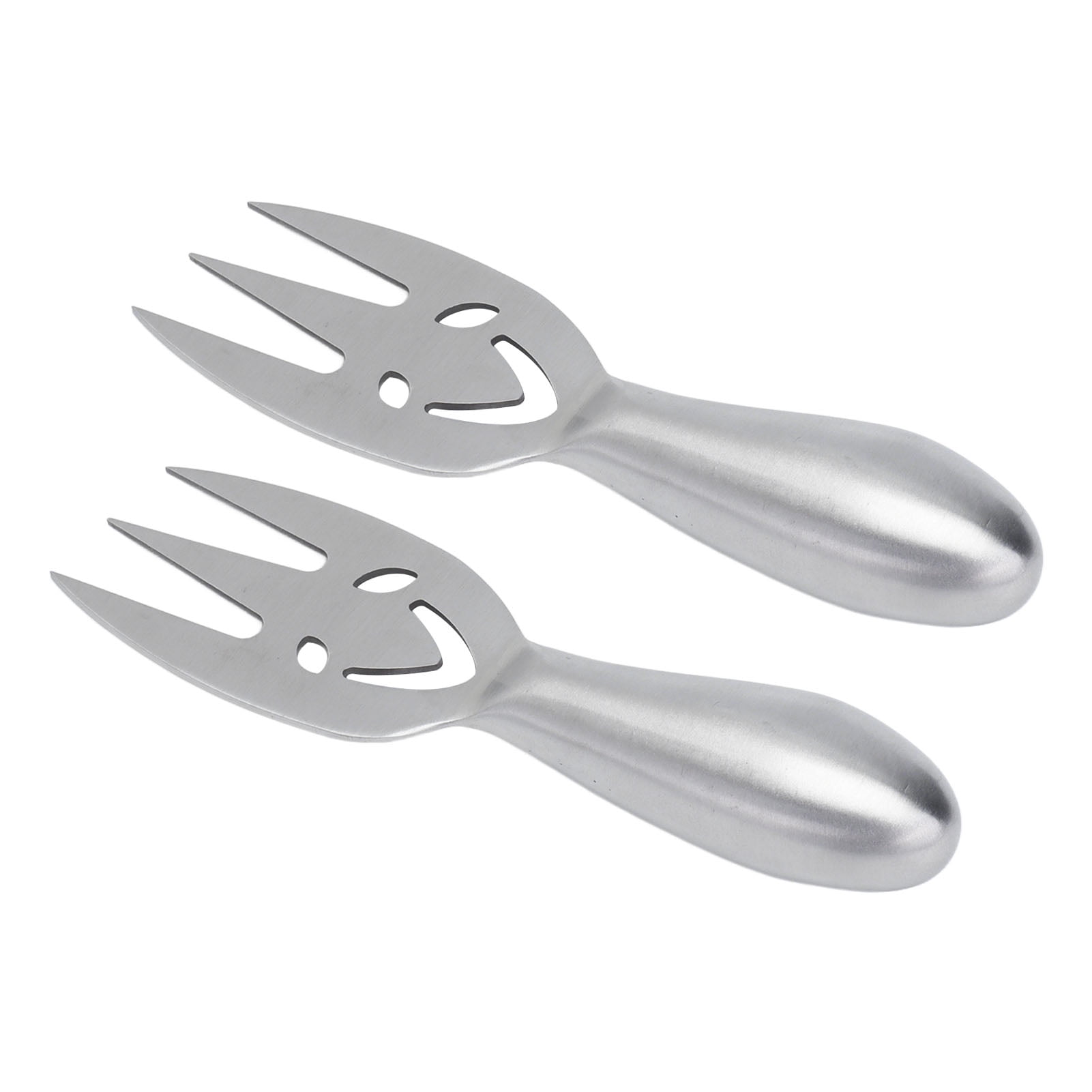 2-Piece Smiling Face Cheese Forks, Stainless Steel Novelty Cutlery for ...