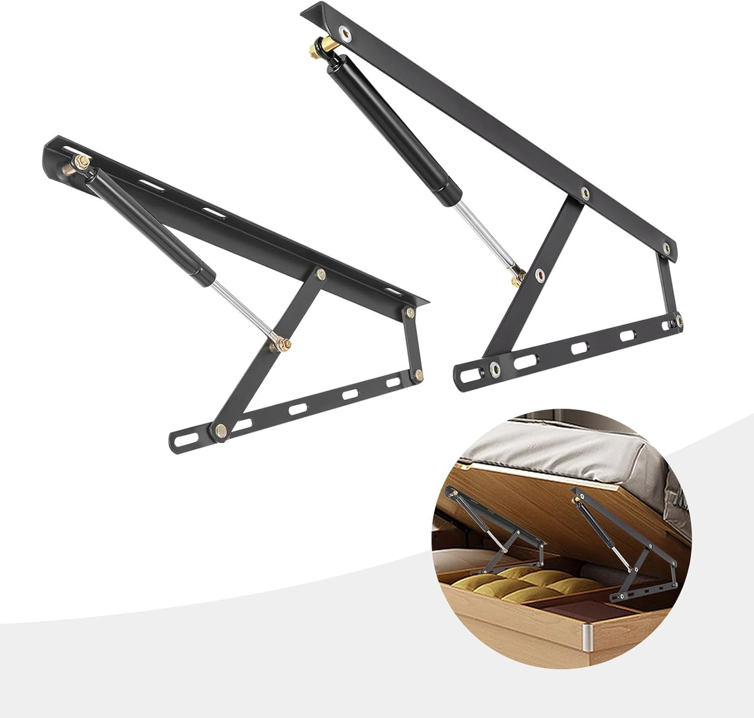 2-Piece Sofa & Bed Lift Mechanisms, 23.62 Inch Storage Lift Kit for ...