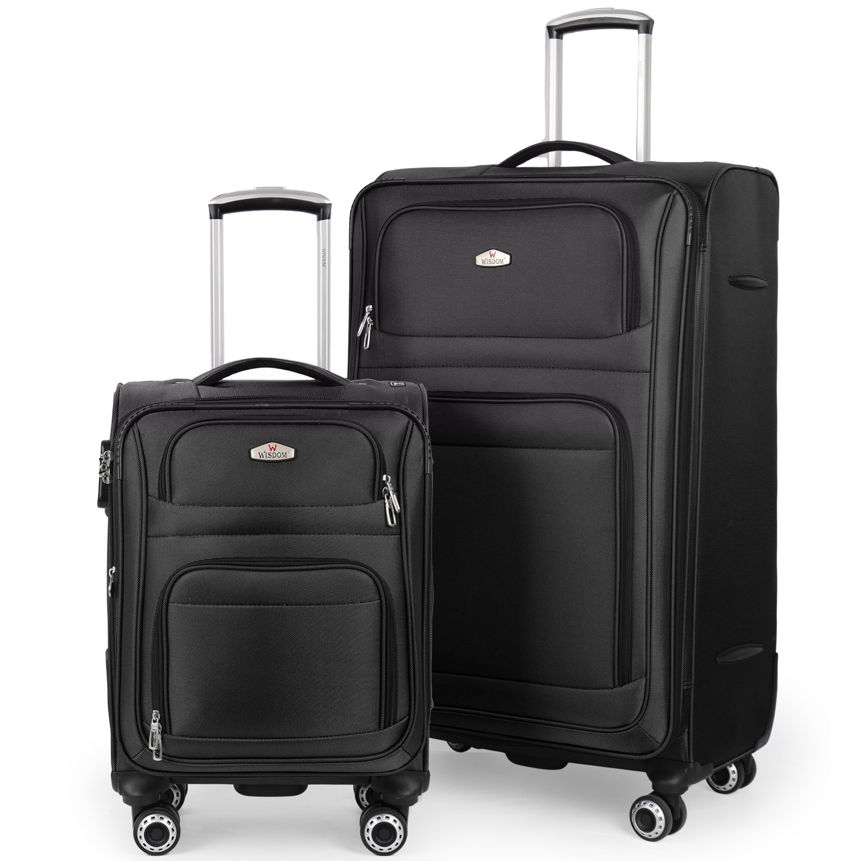 2-Piece Softside Luggage Set Expandable Spinner with TSA Lock ...