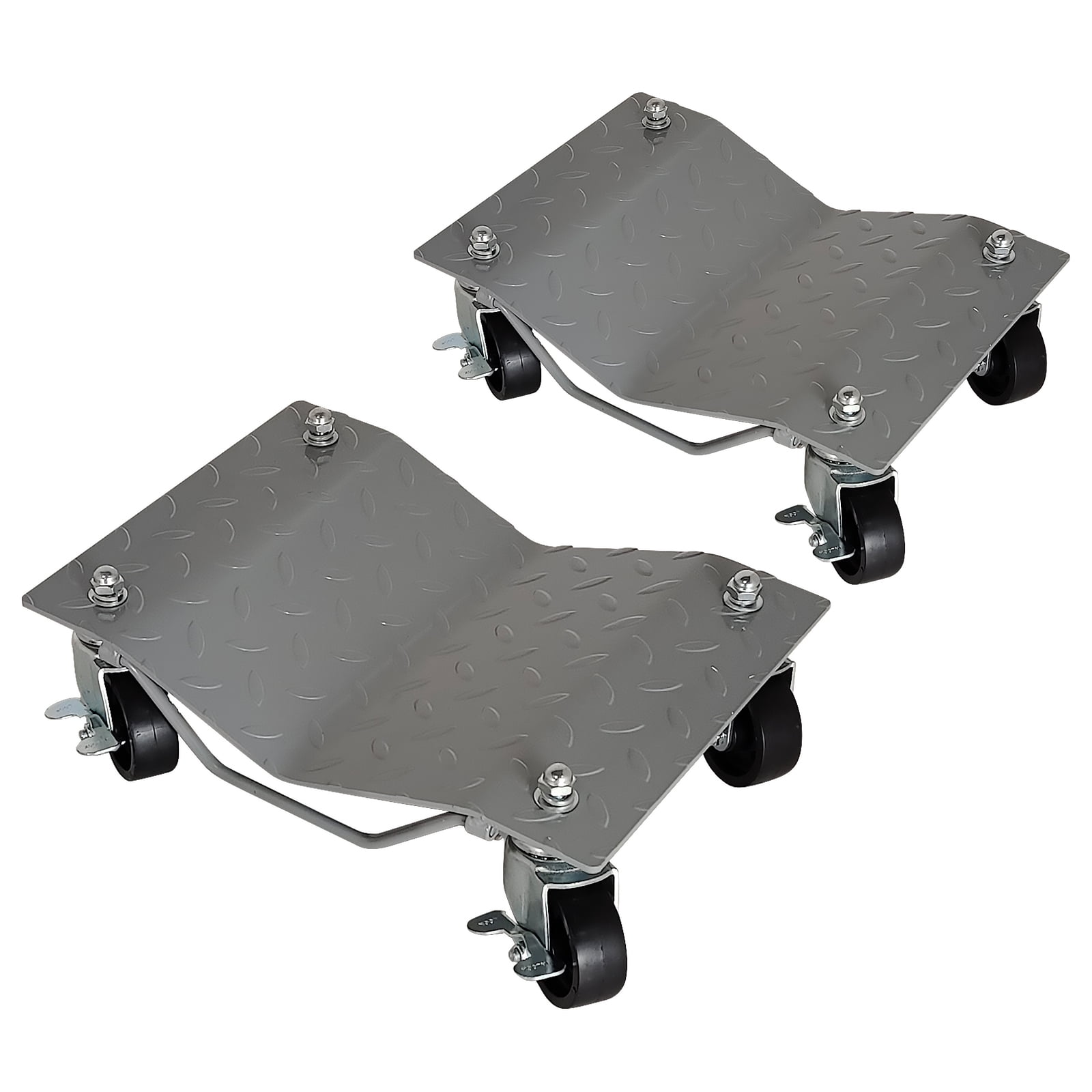 2-Piece Solid Steel Car Lift Dolly Set for Moving Cars, Trucks ...