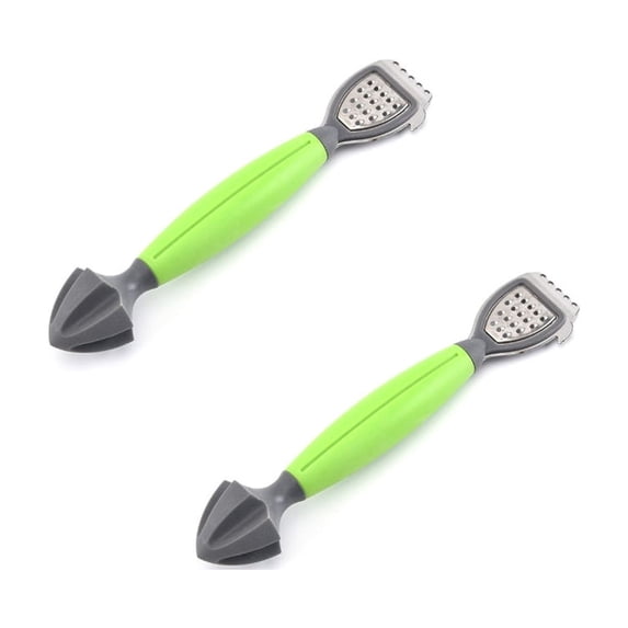 2 Piece Space Saving Portable Lemon Grater And Juicer Tool With Comfort ...