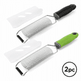 2-Piece Stainless Steel Cheese and Chocolate Grater Set, Multi-Use ...