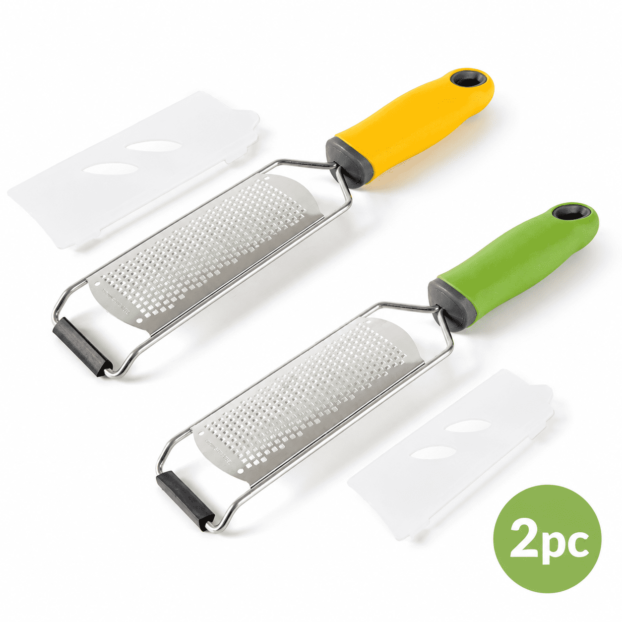 2-Piece Stainless Steel Cheese and Chocolate Grater Set, Multi-Use ...