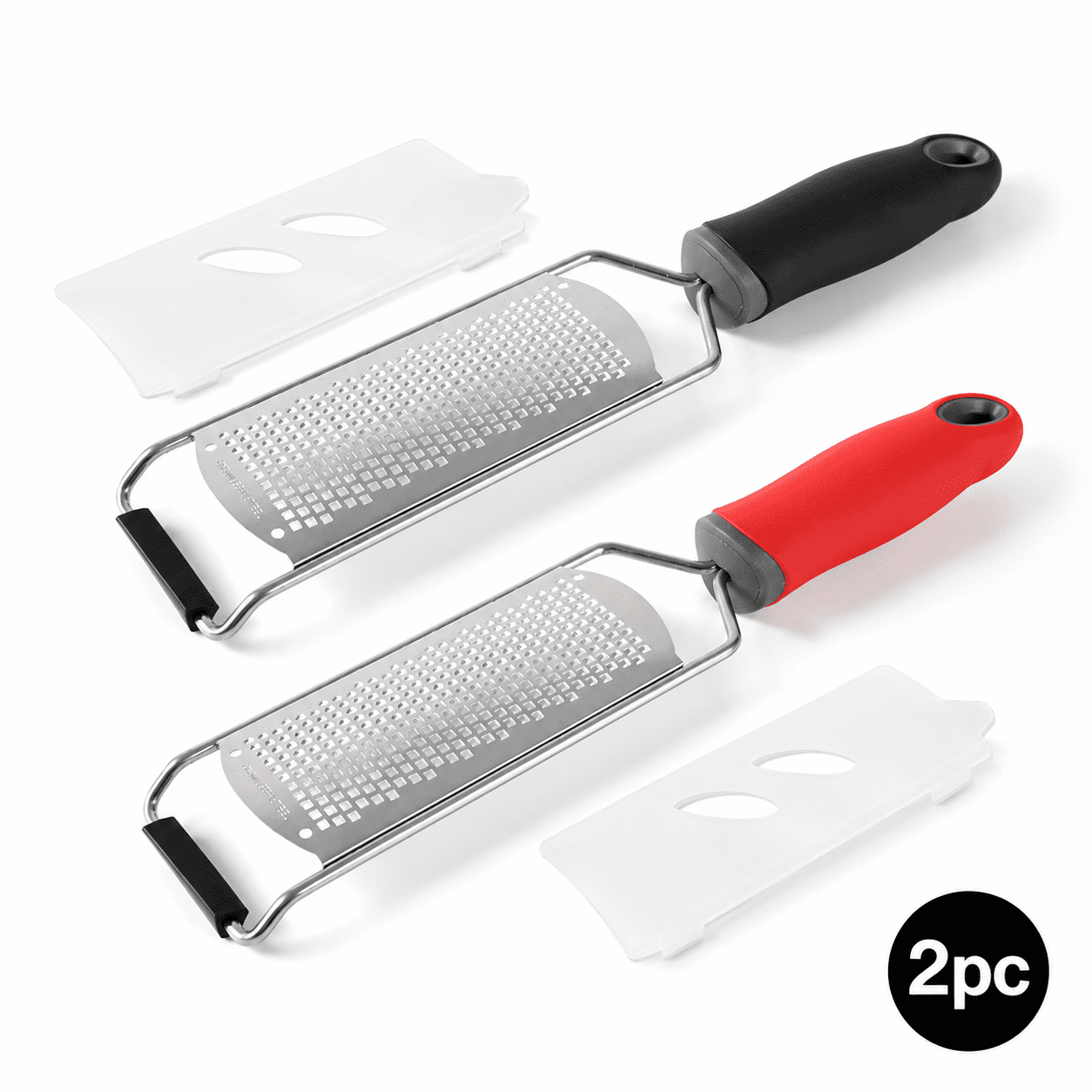 2-Piece Stainless Steel Cheese and Chocolate Grater Set, Multi-Use ...