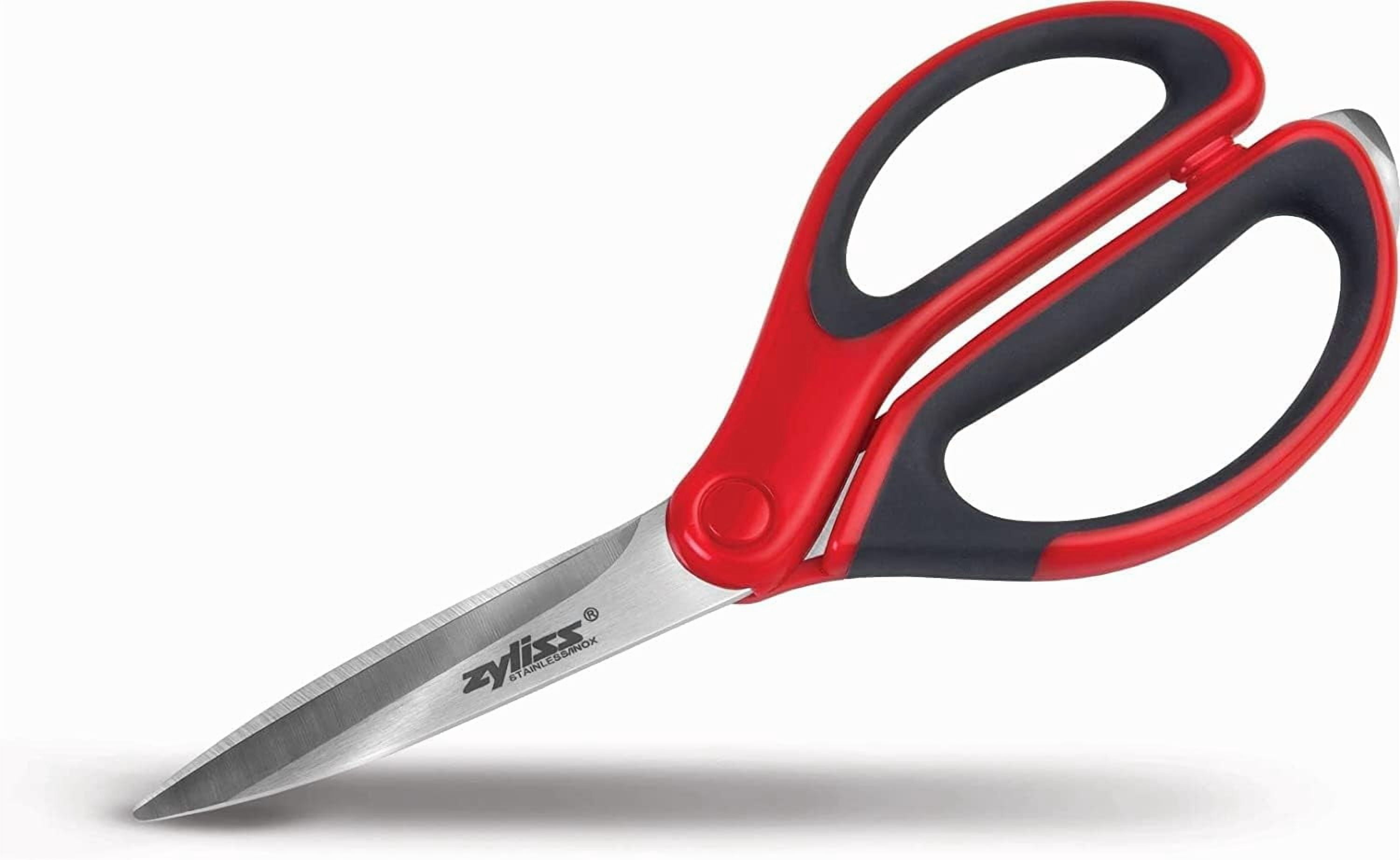 2-Piece Stainless Steel Kitchen Scissor & Shear Set – 7" Red 9" Micro ...