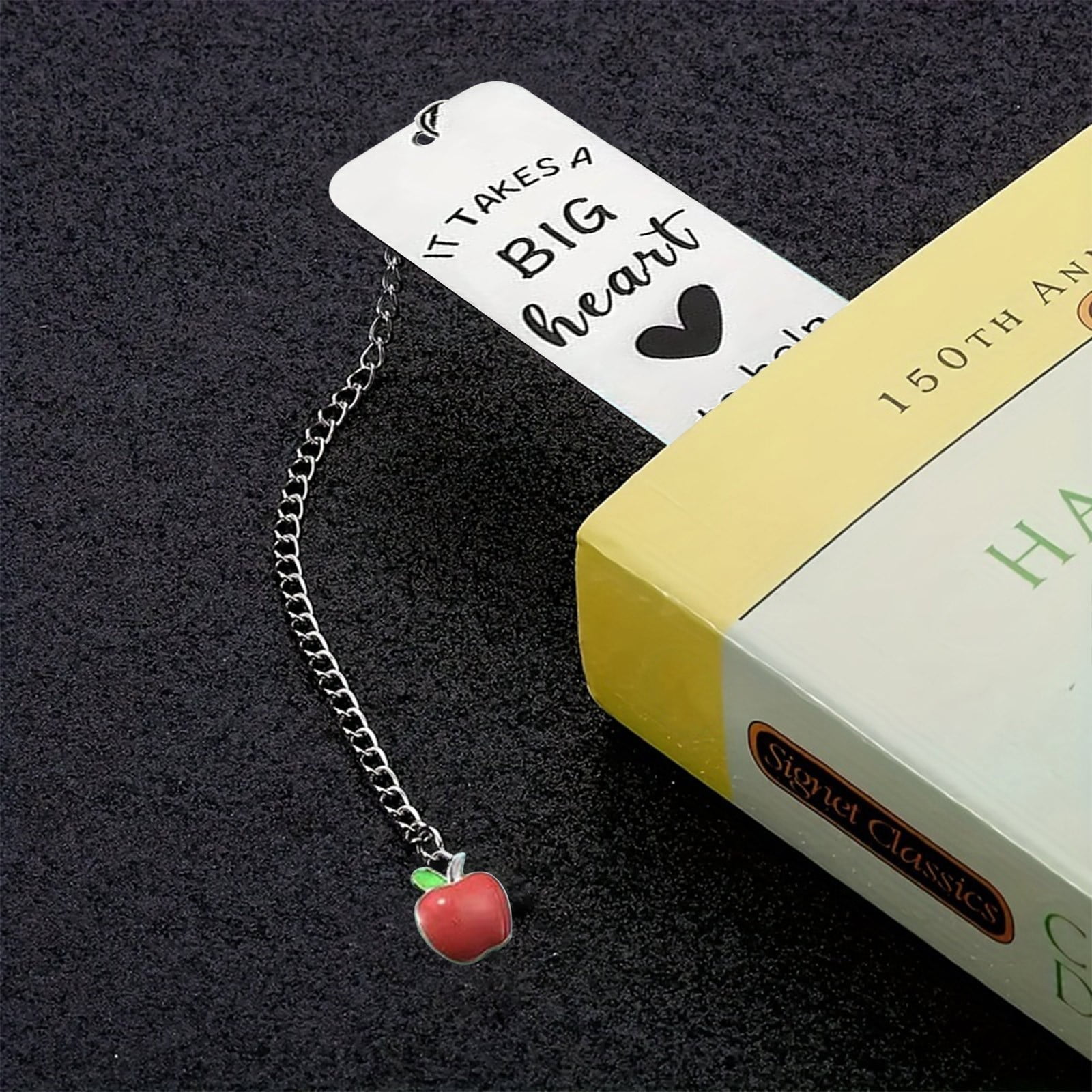 2-Piece Stainless Steel Ruler Bookmark Set - Inspirational Text Metal ...