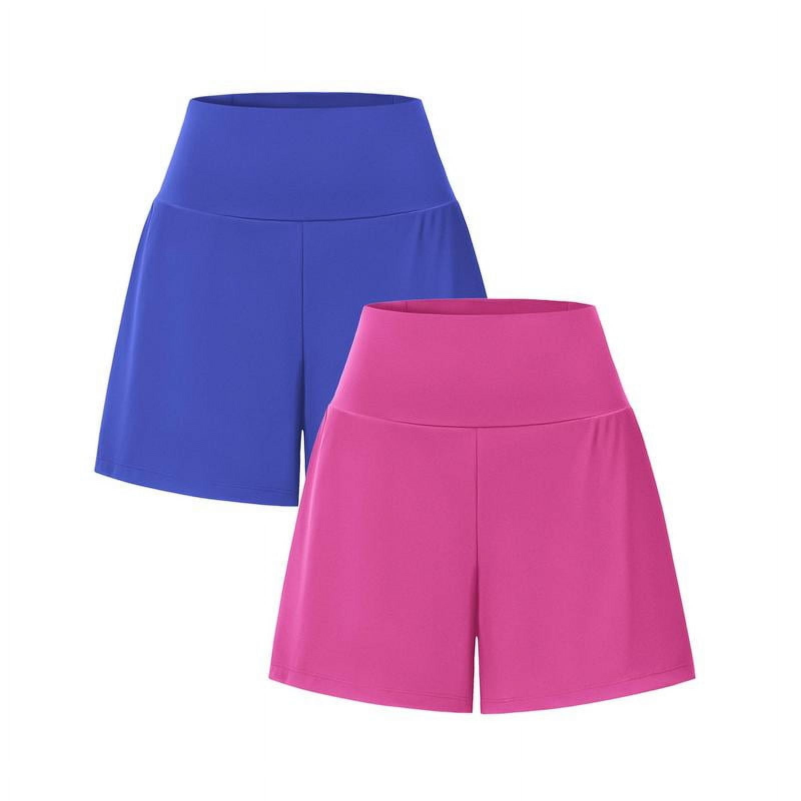 2-Piece Super High Waisted Back Pocket & Side Hidden Pocket 2-in-1 Yoga ...