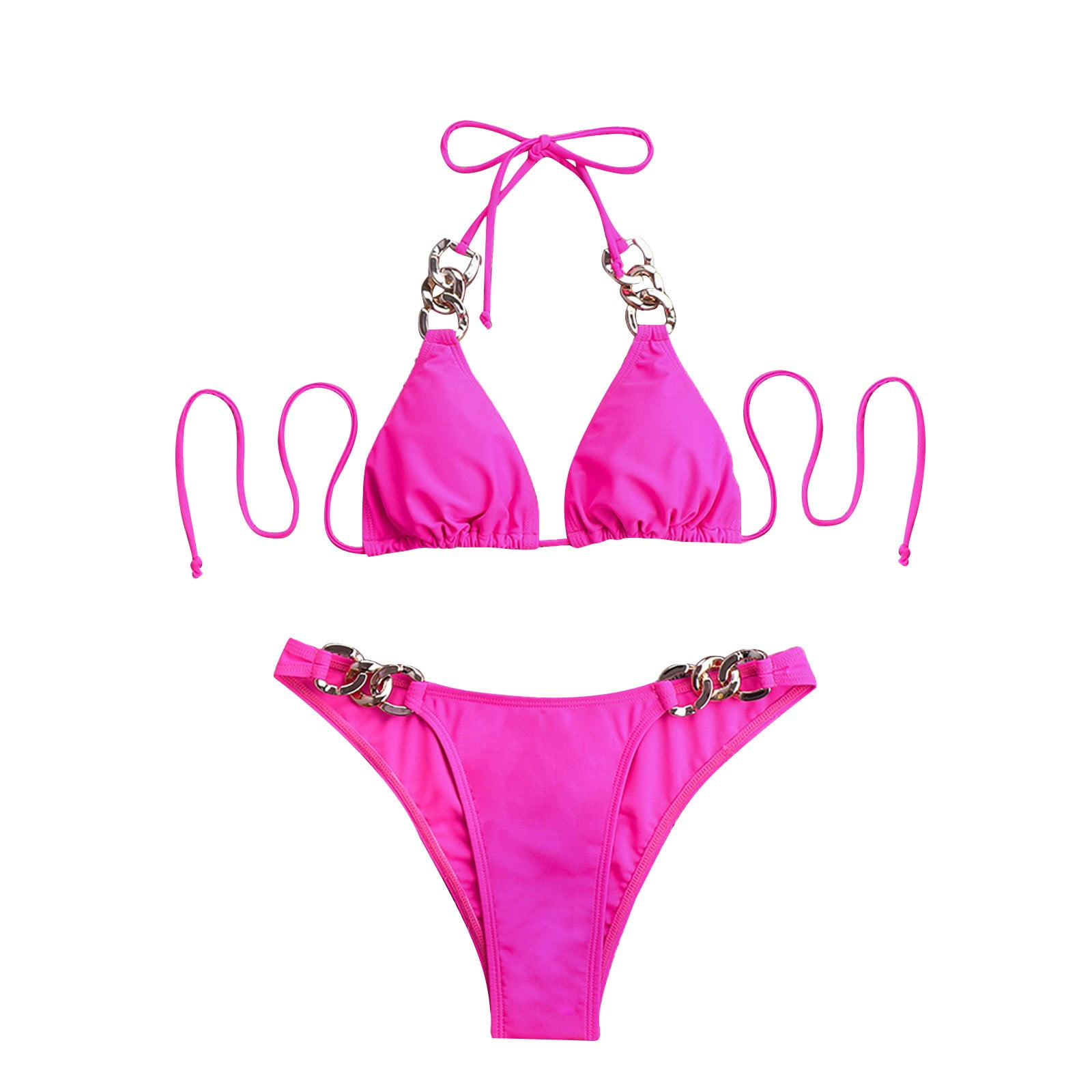 2 Piece Swimsuit For Women Hot Control Panties Pink Sexy Light Control Level Lace Lingerie Bra