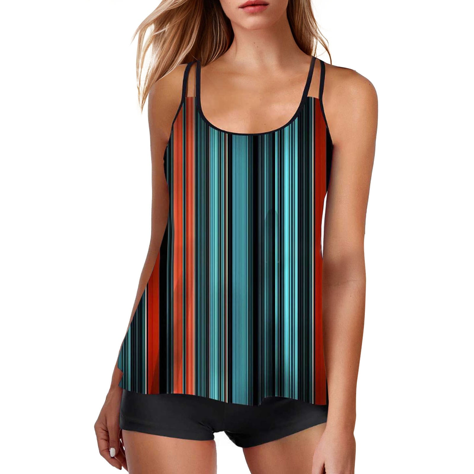 2 Piece Swimsuits for Women Slimming And Shielding Two Piece Swimsuit ...