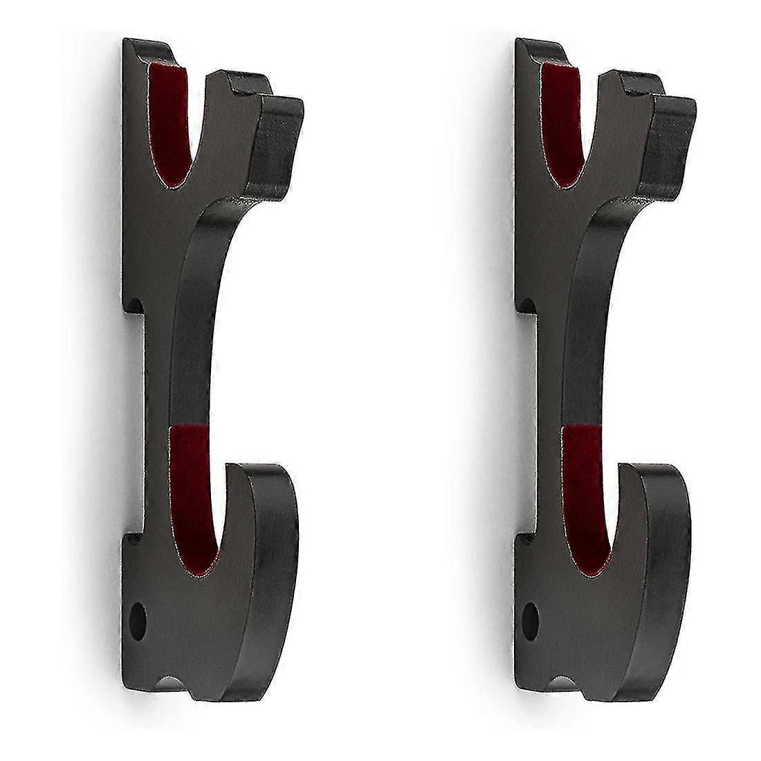 2-Piece Sword Wall Mount Set - Adjustable 1-Tier Padded Katana Holder ...