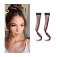 2-Piece Synthetic Bangs Clip-In Wavy Hair Extensions for Women - 30 ...