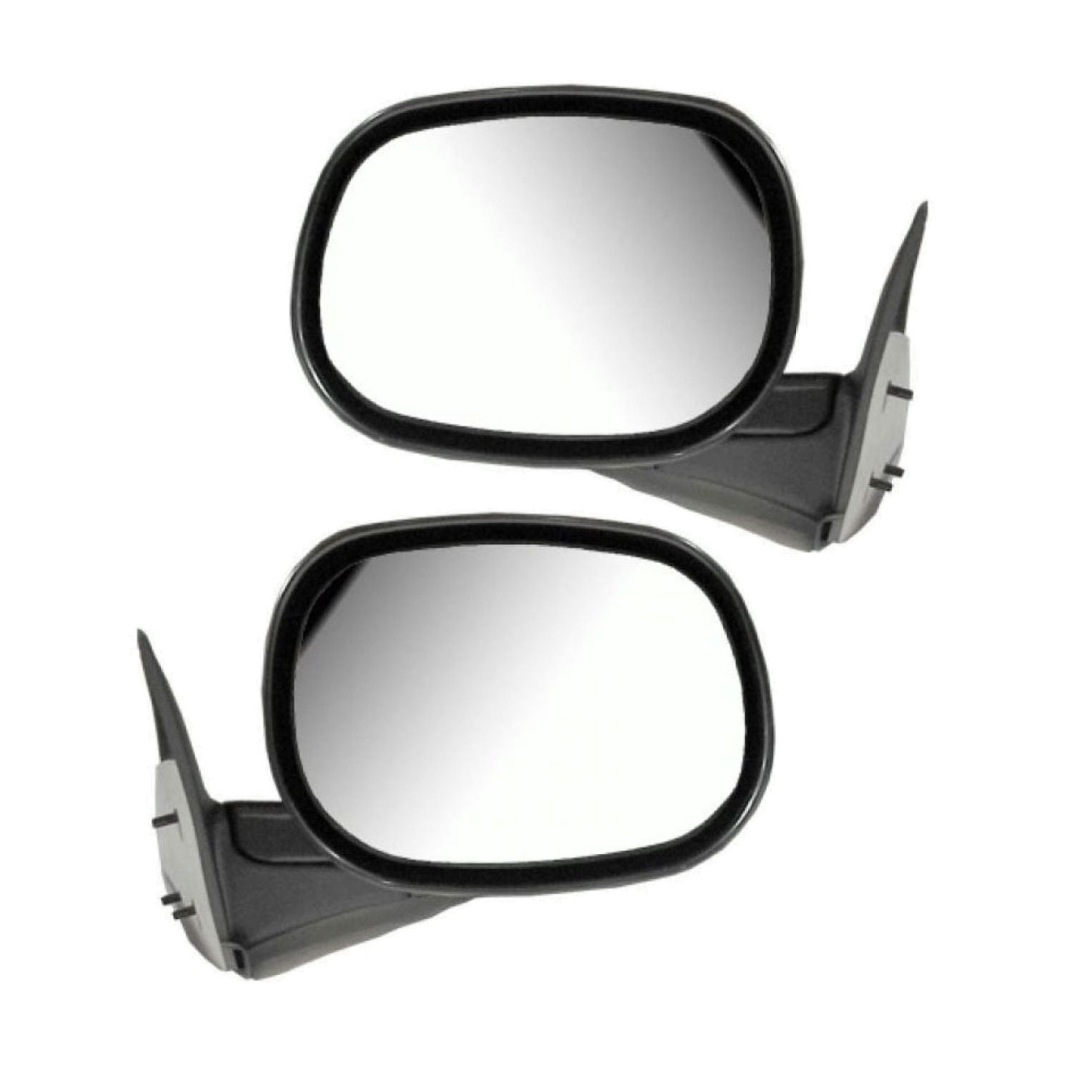 2-Piece Textured Black Manual Exterior Door Mirror Set - Walmart.com