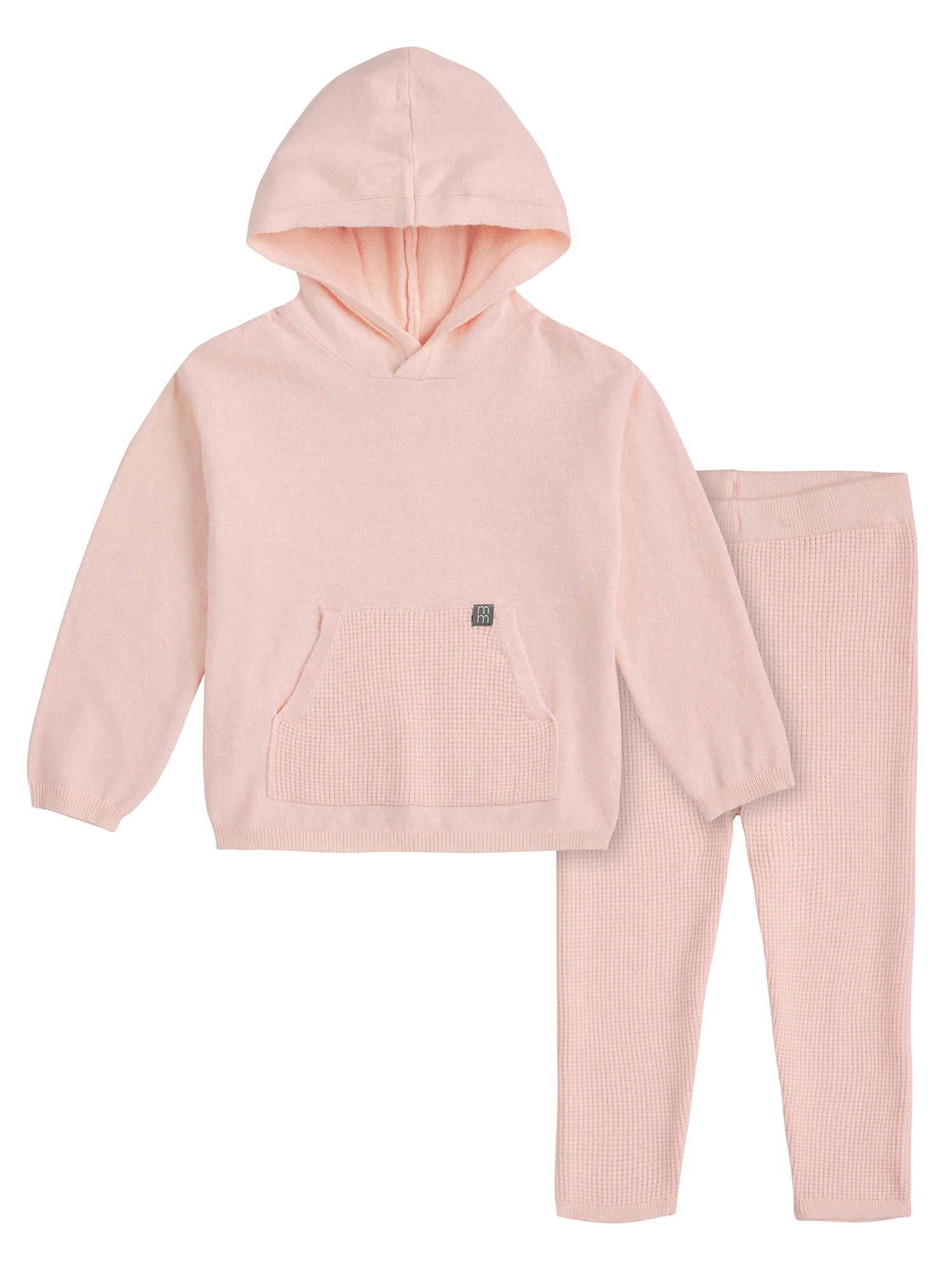 2-Piece Toddler Girls Pink Top and Legging Set - Walmart.com