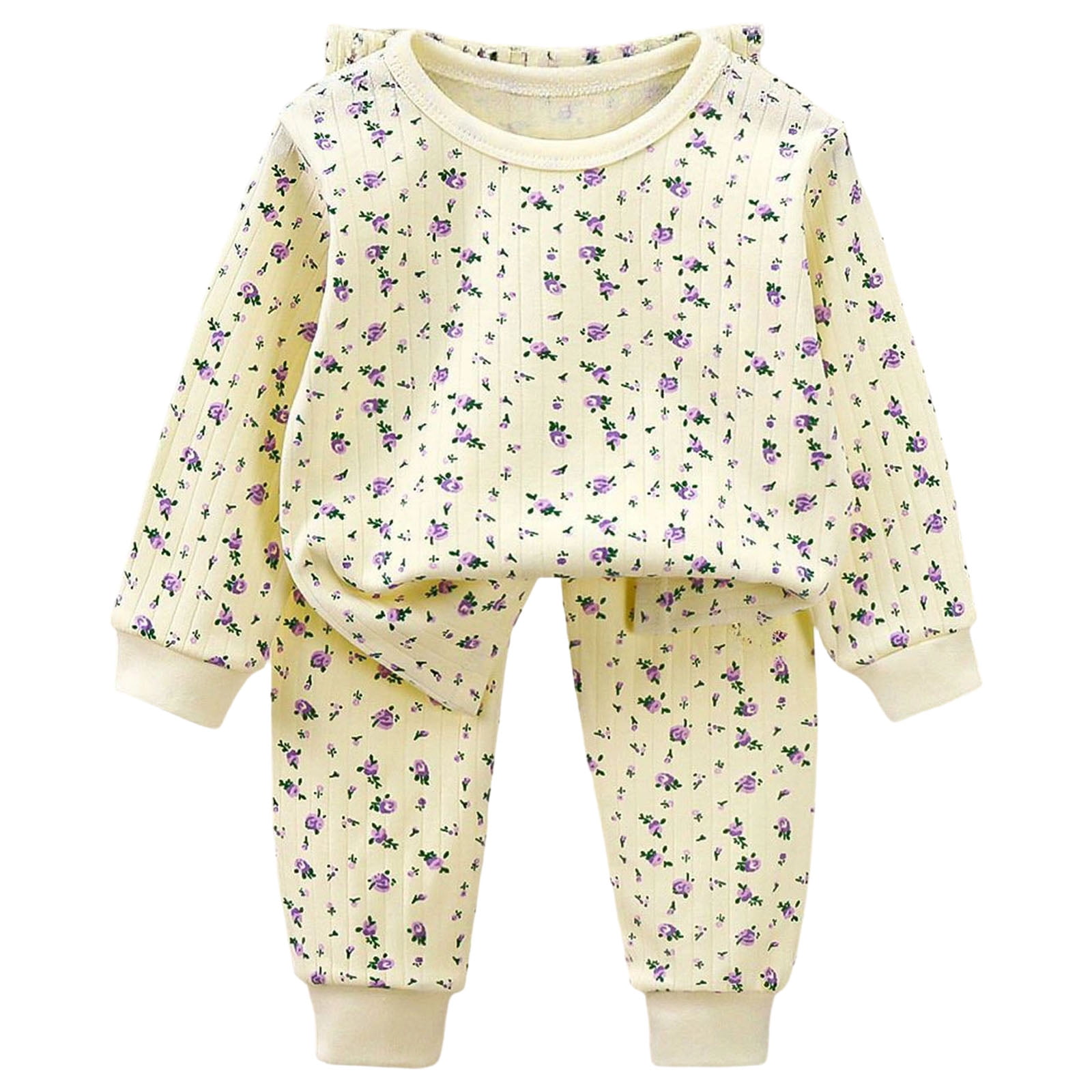 2 Piece Toddler Pajamas Sleepwear Cute Cotton Pjs Set for Baby Kids ...