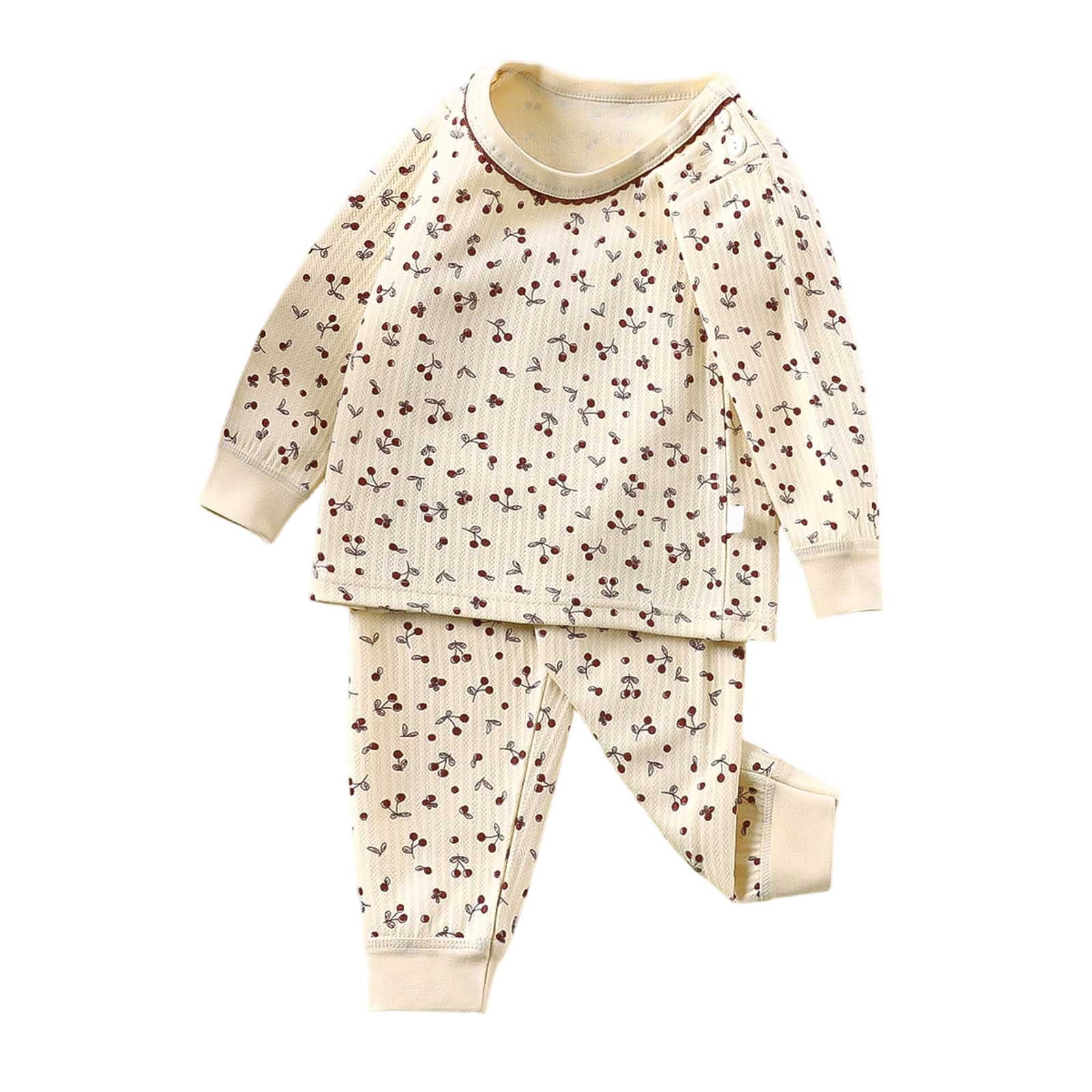 2 Piece Toddler Pajamas Sleepwear Cute Cotton Pjs Set for Baby Kids ...