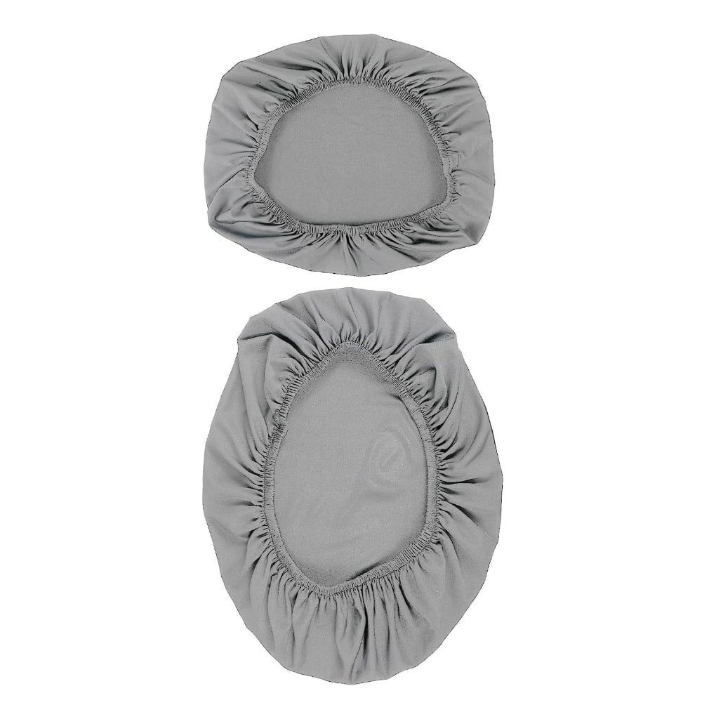 2 Piece Toilet Seat Cover Pair Universal Style For Round And Elongated ...