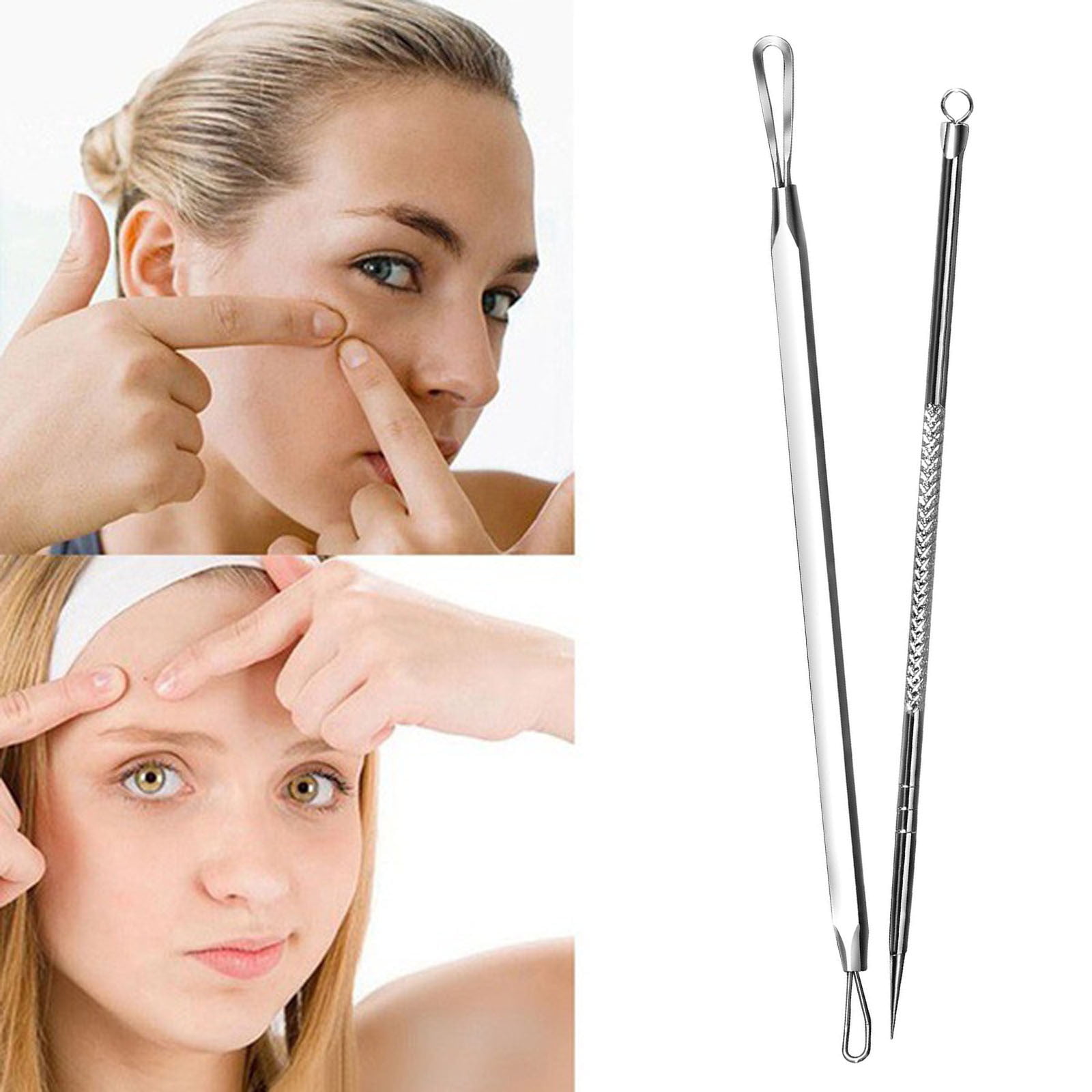 2 Piece Tool Blemishes Blackhead Remover Blackhead Remover Comedone ...