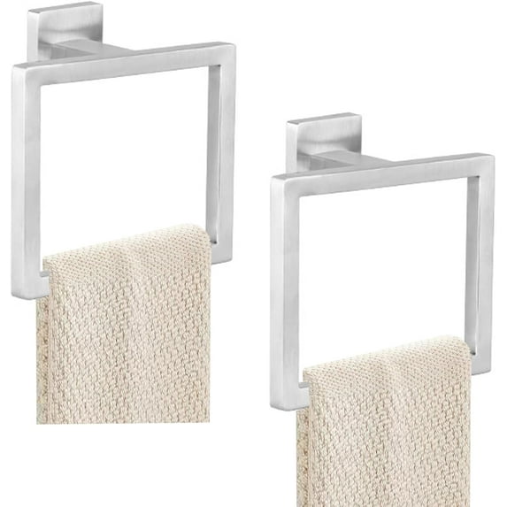 2-Piece Towel Ring - Thicken SUS 304 Stainless Steel Towel Holder ...