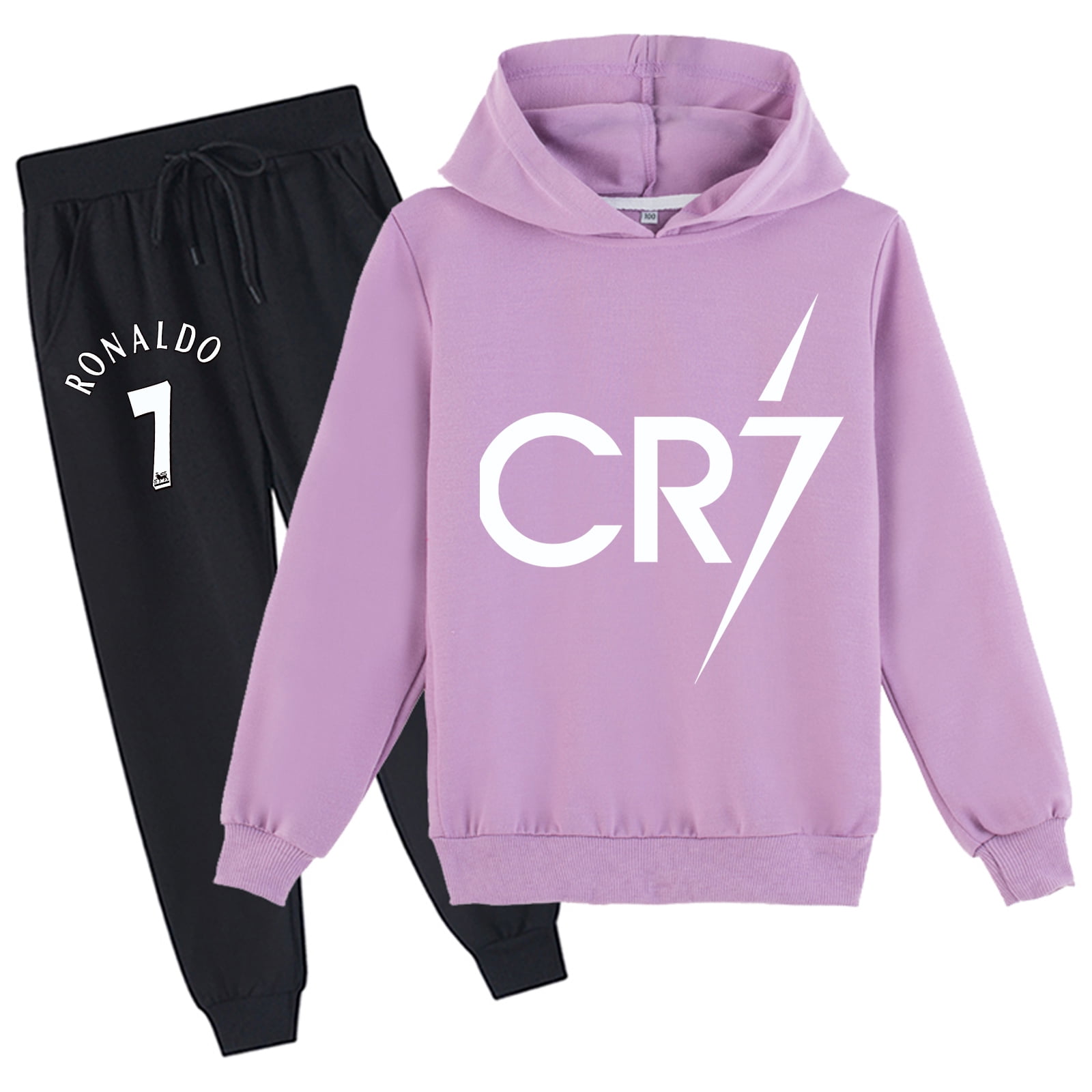 2 Piece Tracksuit Cristiano Ronaldo Graphic Hoodie Jogger Pants works ...