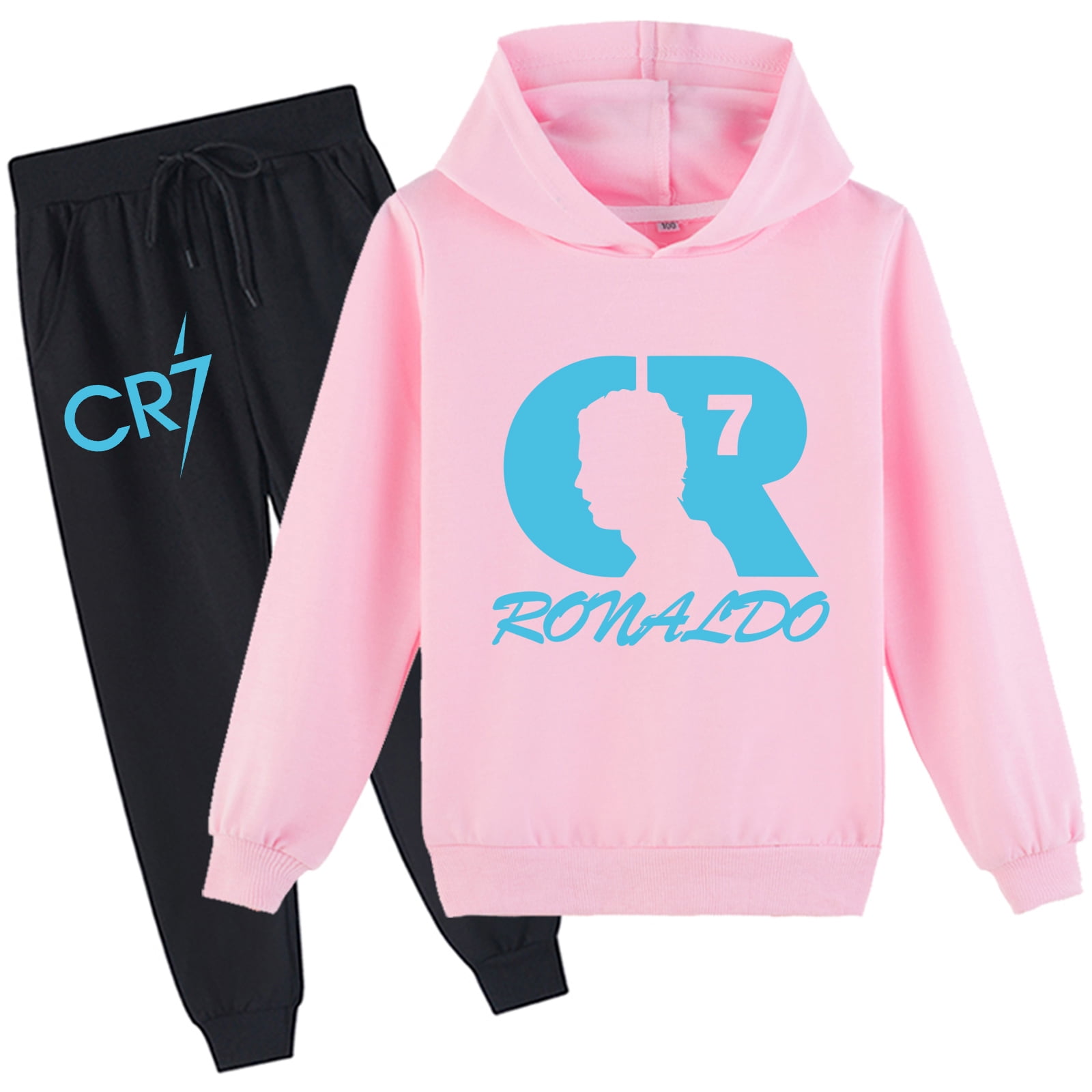 2 Piece Tracksuit Cristiano Ronaldo Graphic Hoodies & Jogger Pants ...