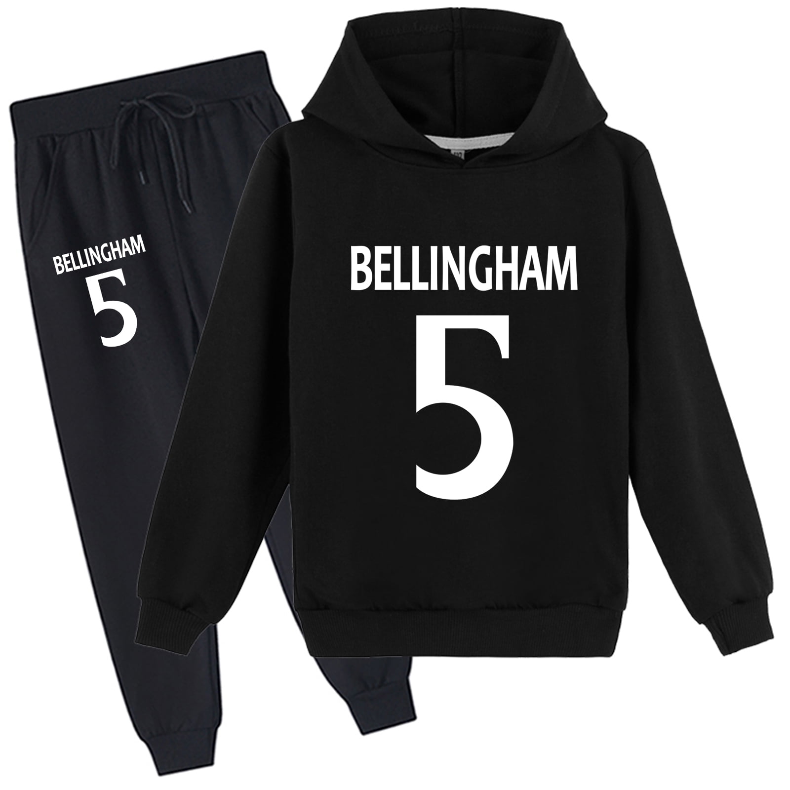2 Piece Tracksuit Outfits-Jude Bellingham Graphic Hoodies with Jogger ...
