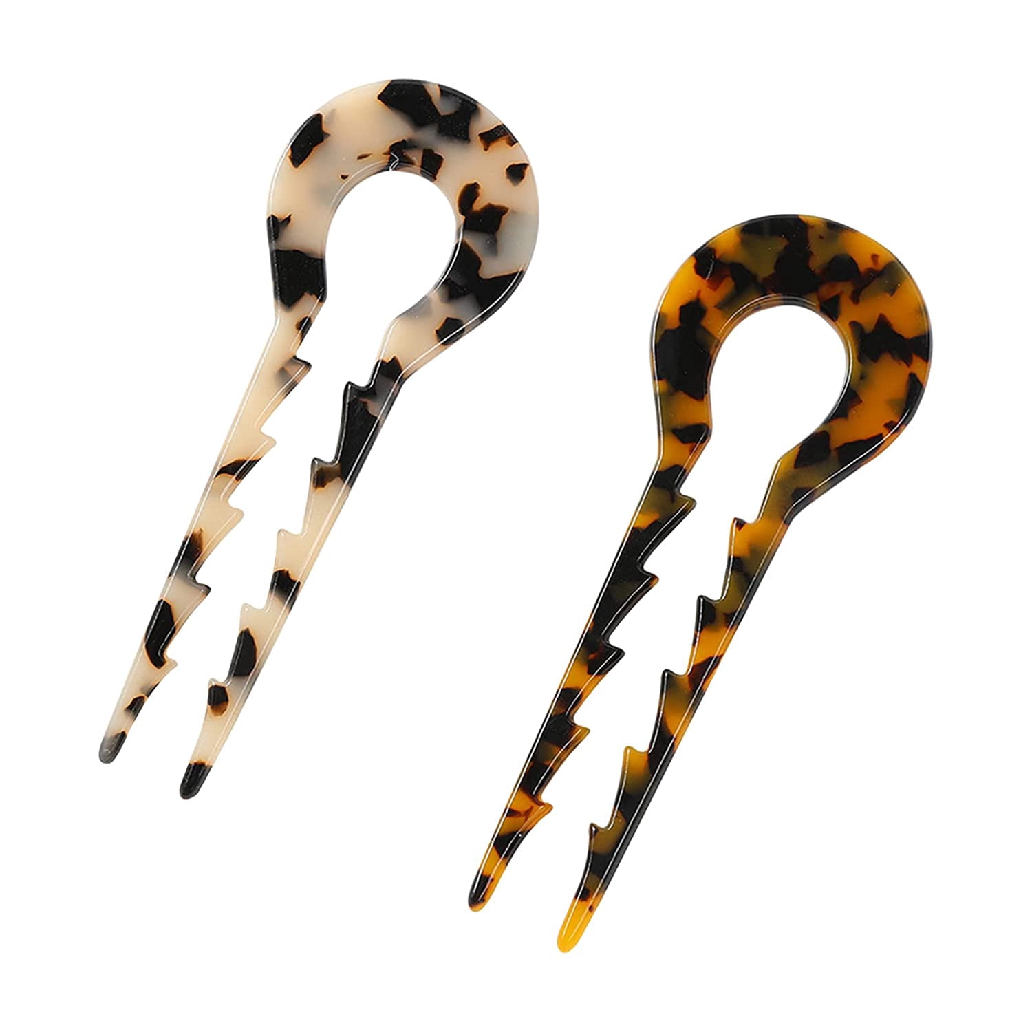 2 Piece U-Shaped Hair Pins，Metal Vintage Hair Sticks French Hair Pins ...