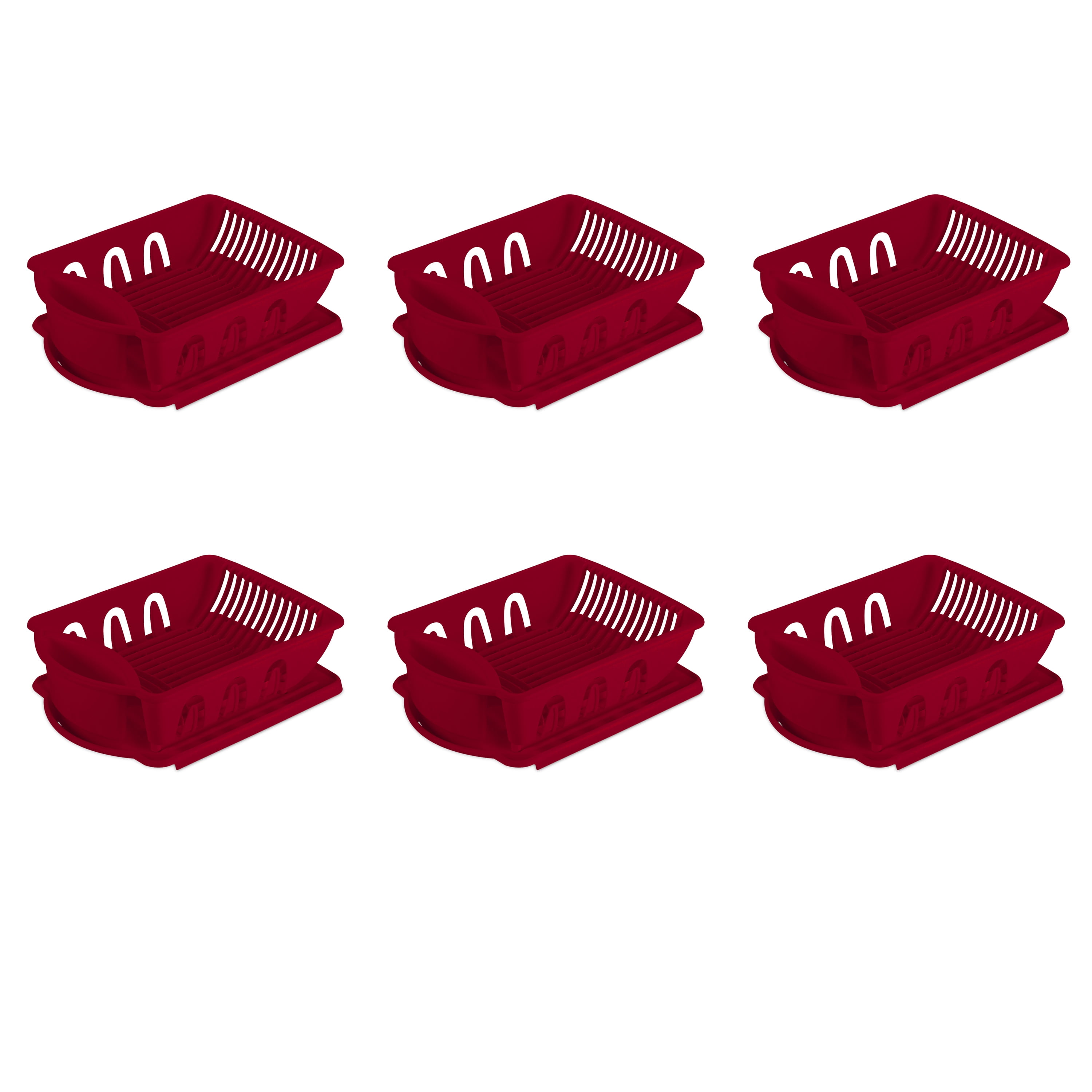 Sterilite 2 Piece Ultra Sink Set, Kitchen Essentials, Red - Walmart ...
