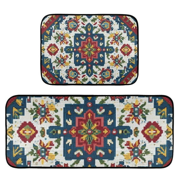 2-Piece Ultra Soft Absorbent Floor Mats With Anti-Skid Backing For ...