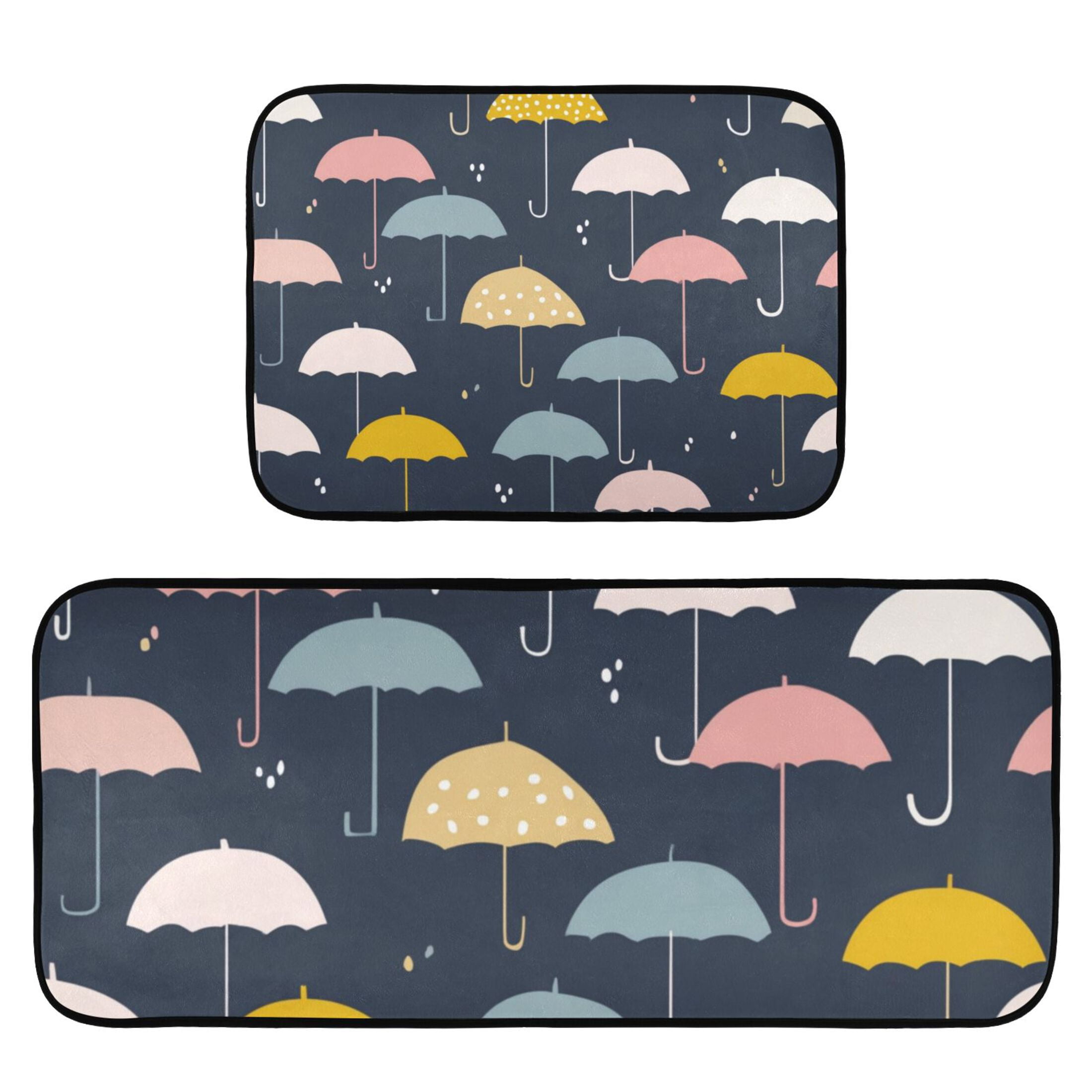 2-Piece Ultra Soft Absorbent Floor Mats With Anti-Skid Backing For ...