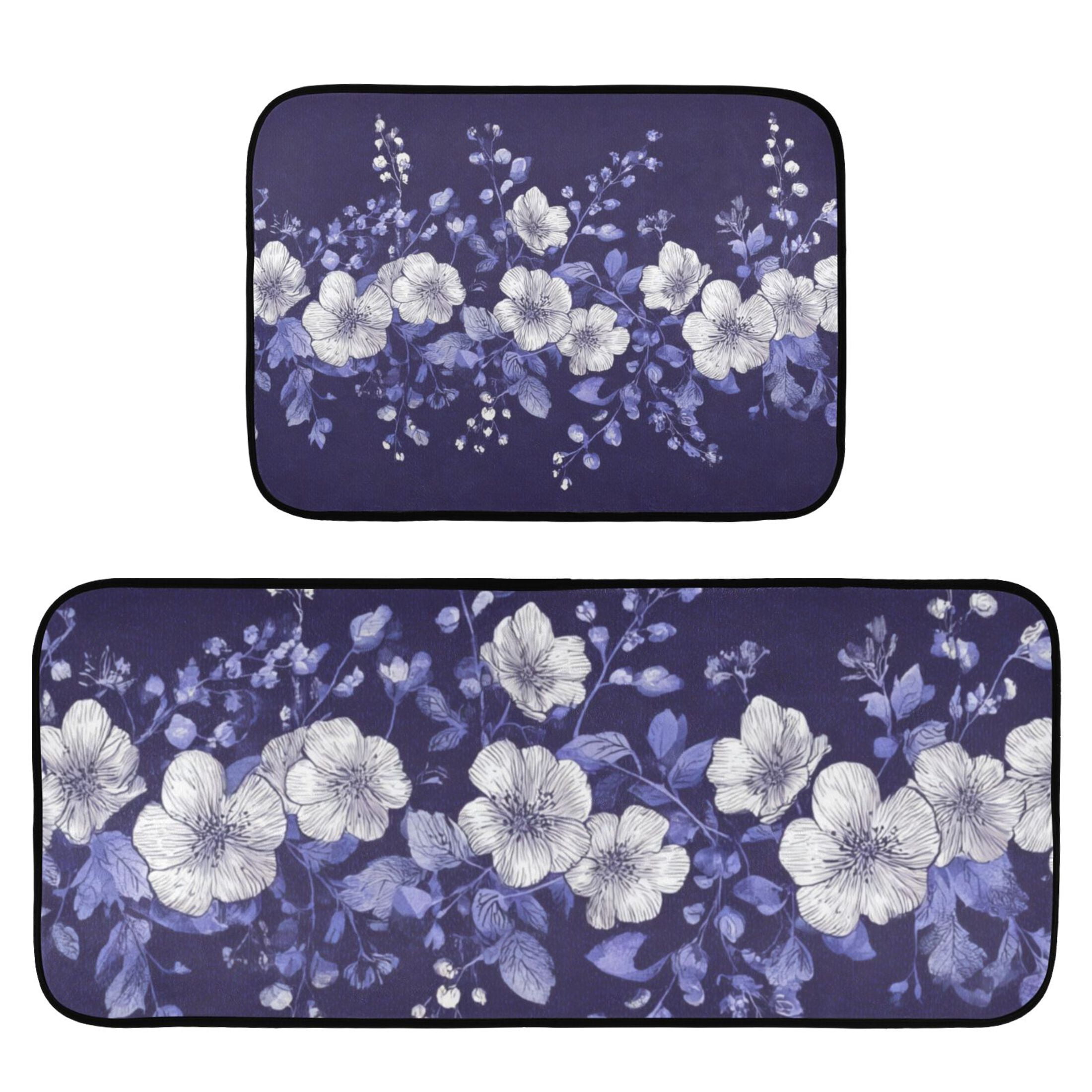 2-Piece Ultra Soft Absorbent Floor Mats With Anti-Skid Backing For ...