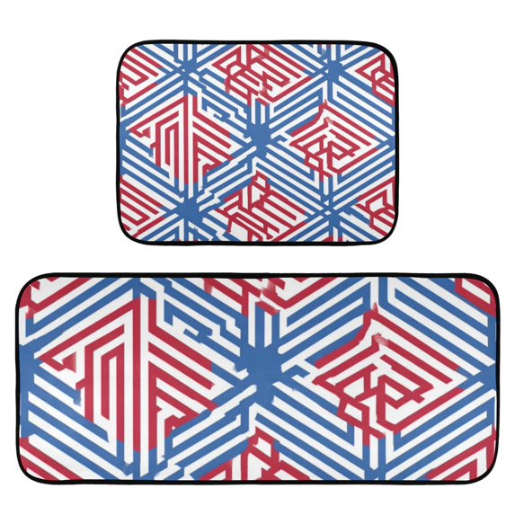 2-Piece Ultra Soft Absorbent Floor Mats With Anti-Skid Backing For ...