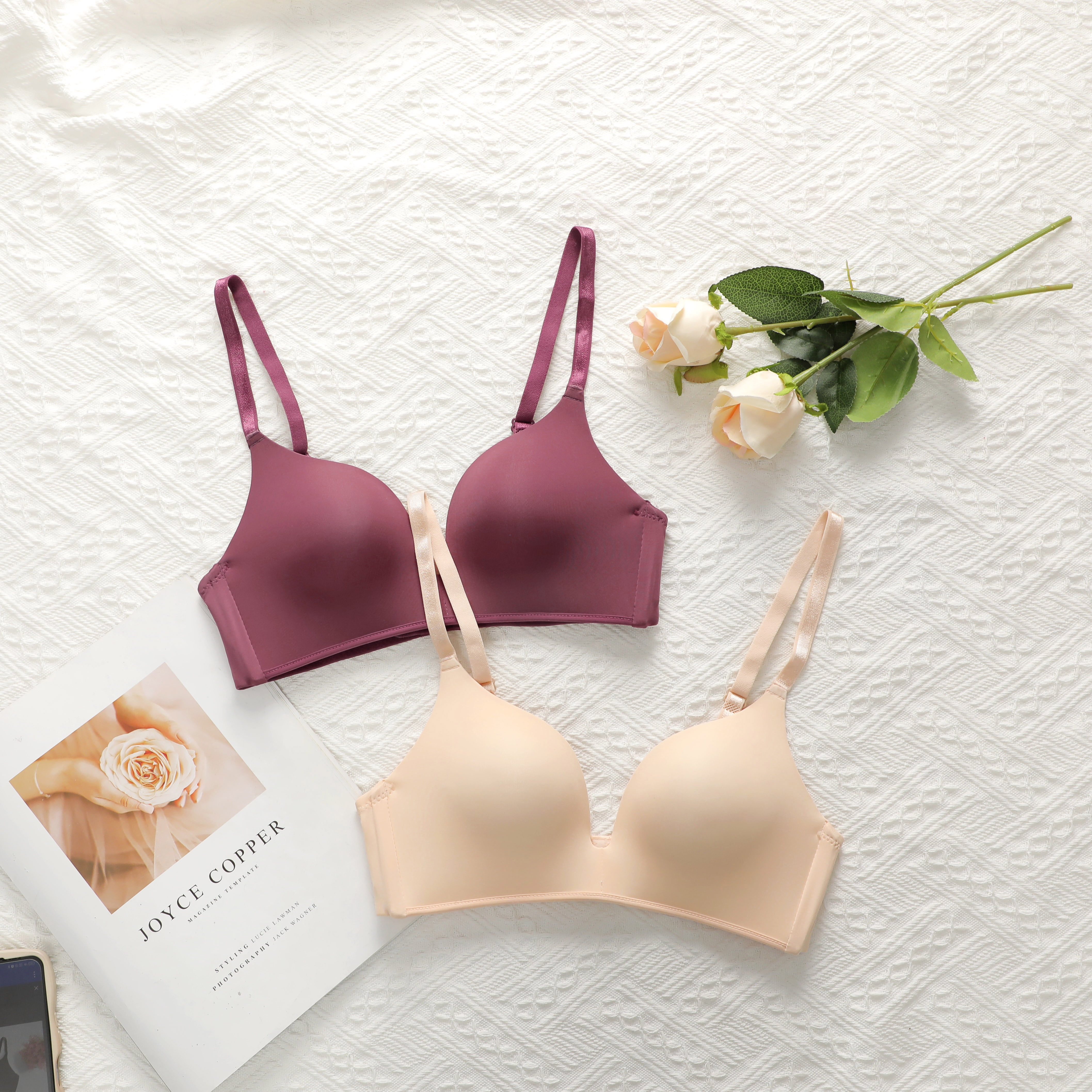 2-Piece Women's Gathering Underwear With No Traces, No Steel Rings, And ...