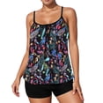 2 Piece Womens Bathing Suits Tankinis Floral Print Swimsuit Set Tankini ...
