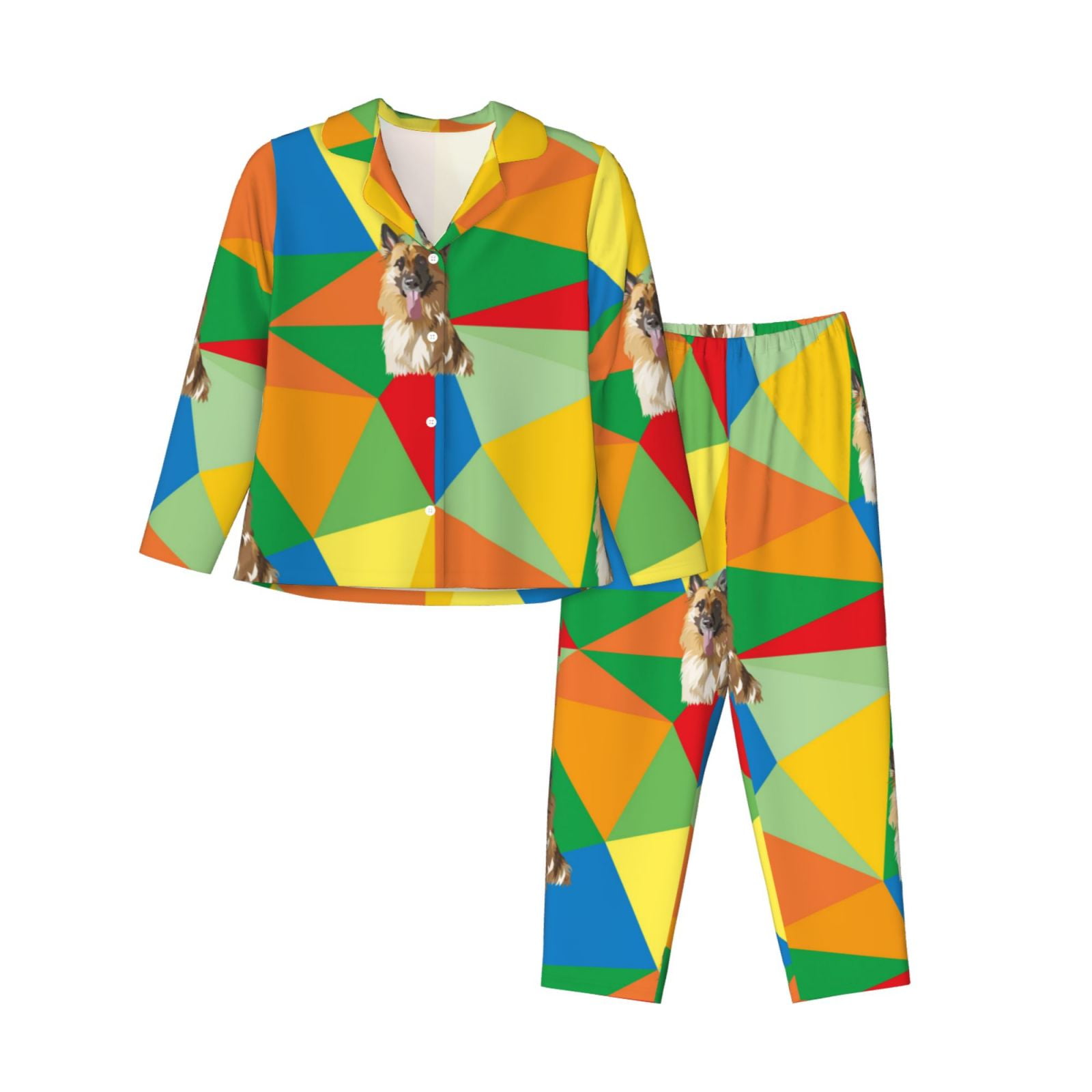 2 Piece Womens Pajama Sets - German Shepherd Dog No.1018 Soft Sleepwear ...