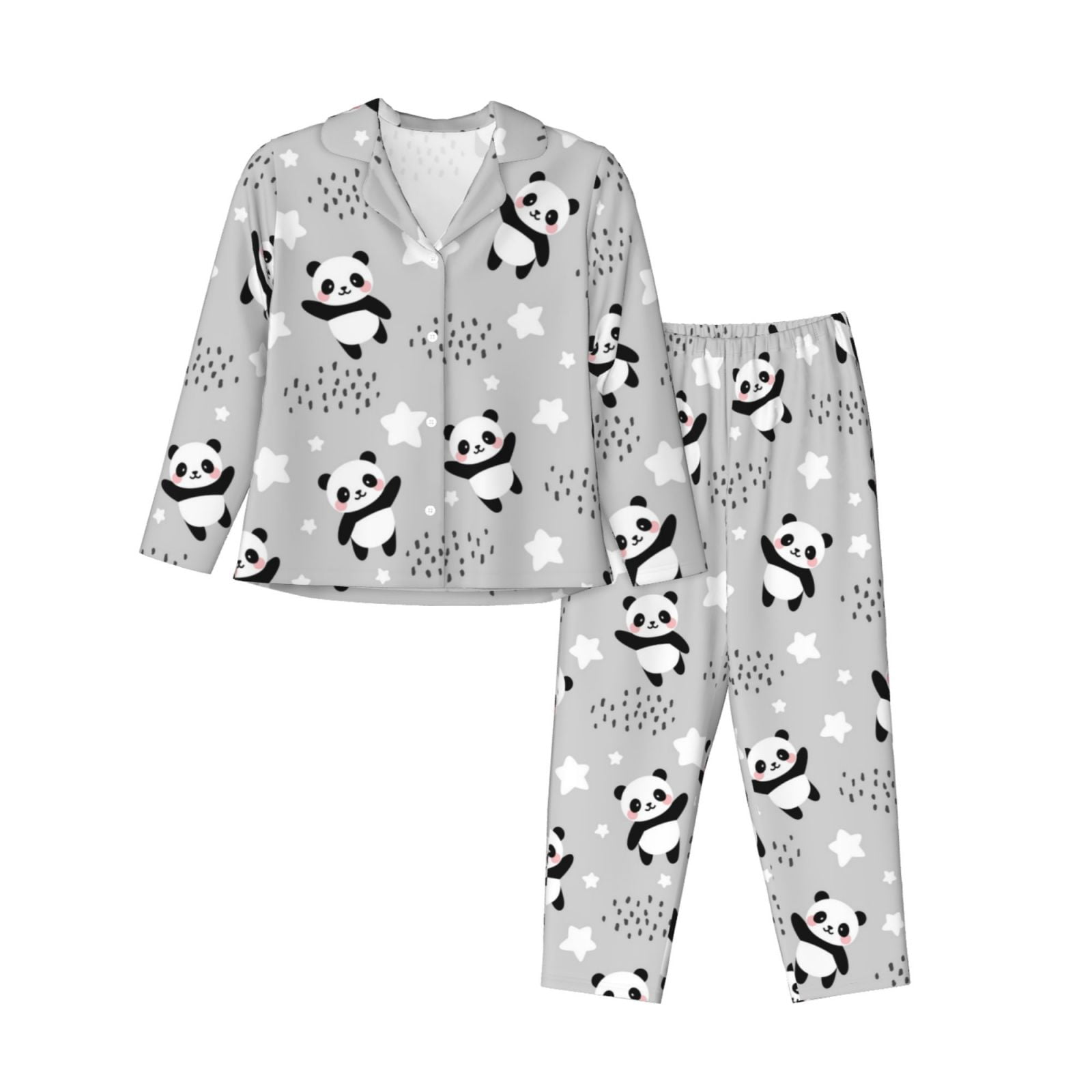 2 Piece Womens Pajama Sets - PandasBetween Clouds and Stars Soft ...