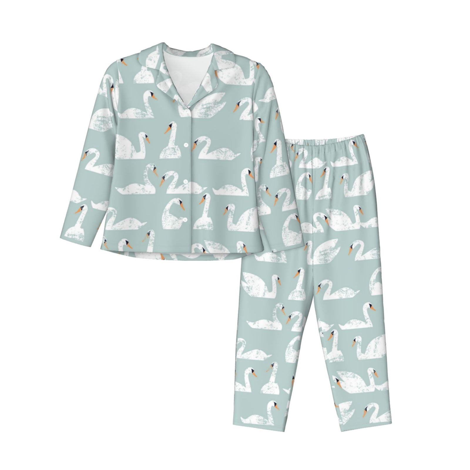2 Piece Womens Pajama Sets - White Swan Soft Sleepwear Comfy Pajamas ...
