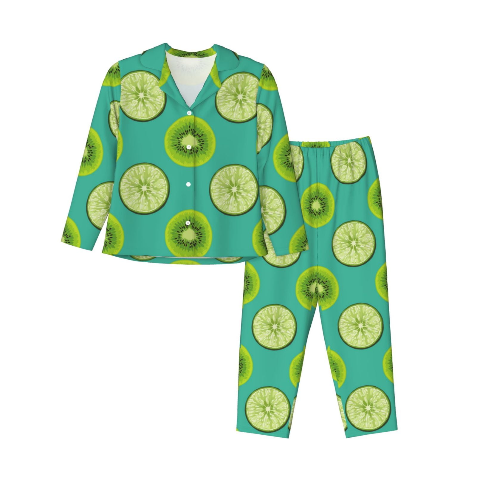 2 Piece Womens Pajama Sets - kiwi Lemon Soft Sleepwear Comfy Pajamas ...