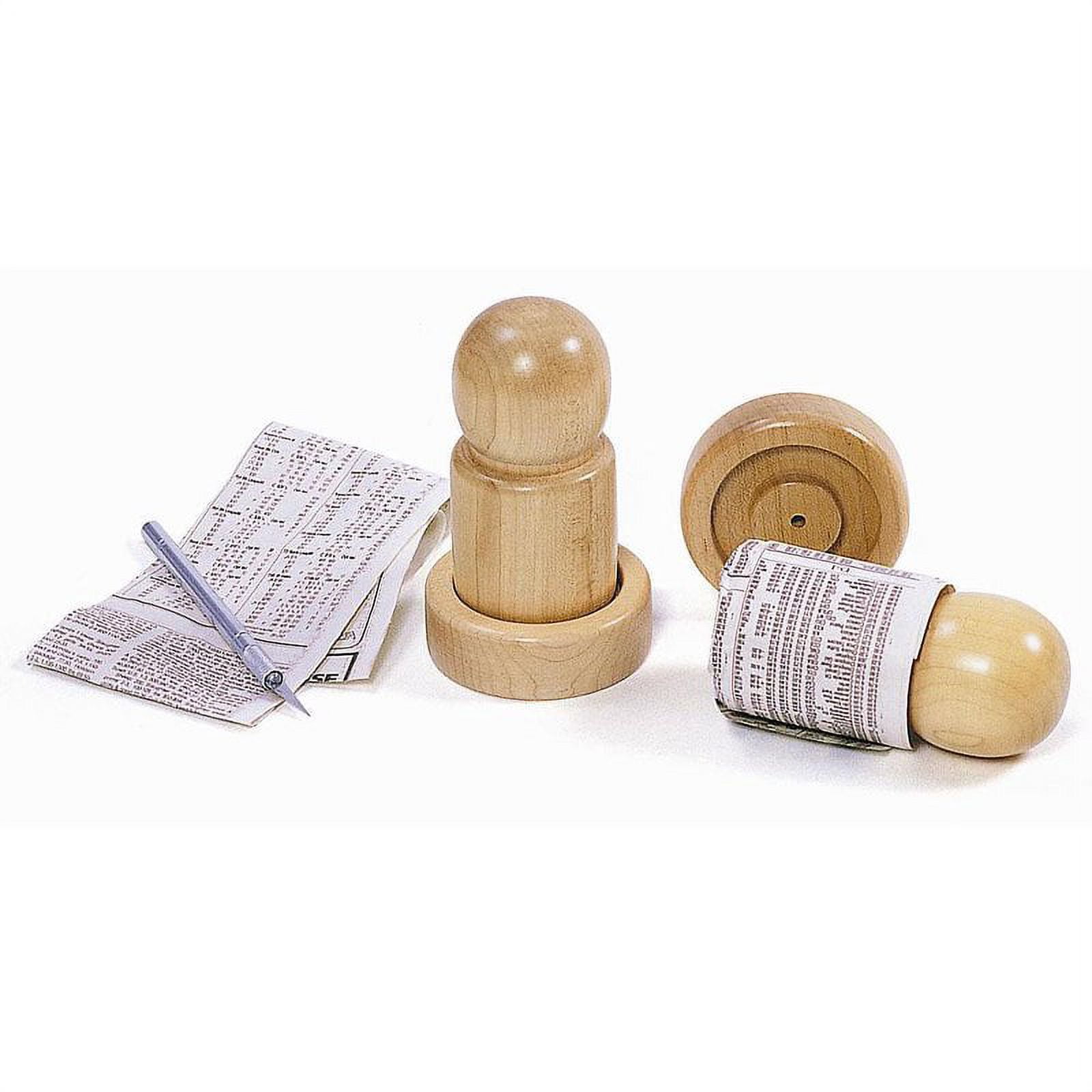 2-Piece Wooden PotMaker for Do It Yourself Biodegradeable Seedling ...