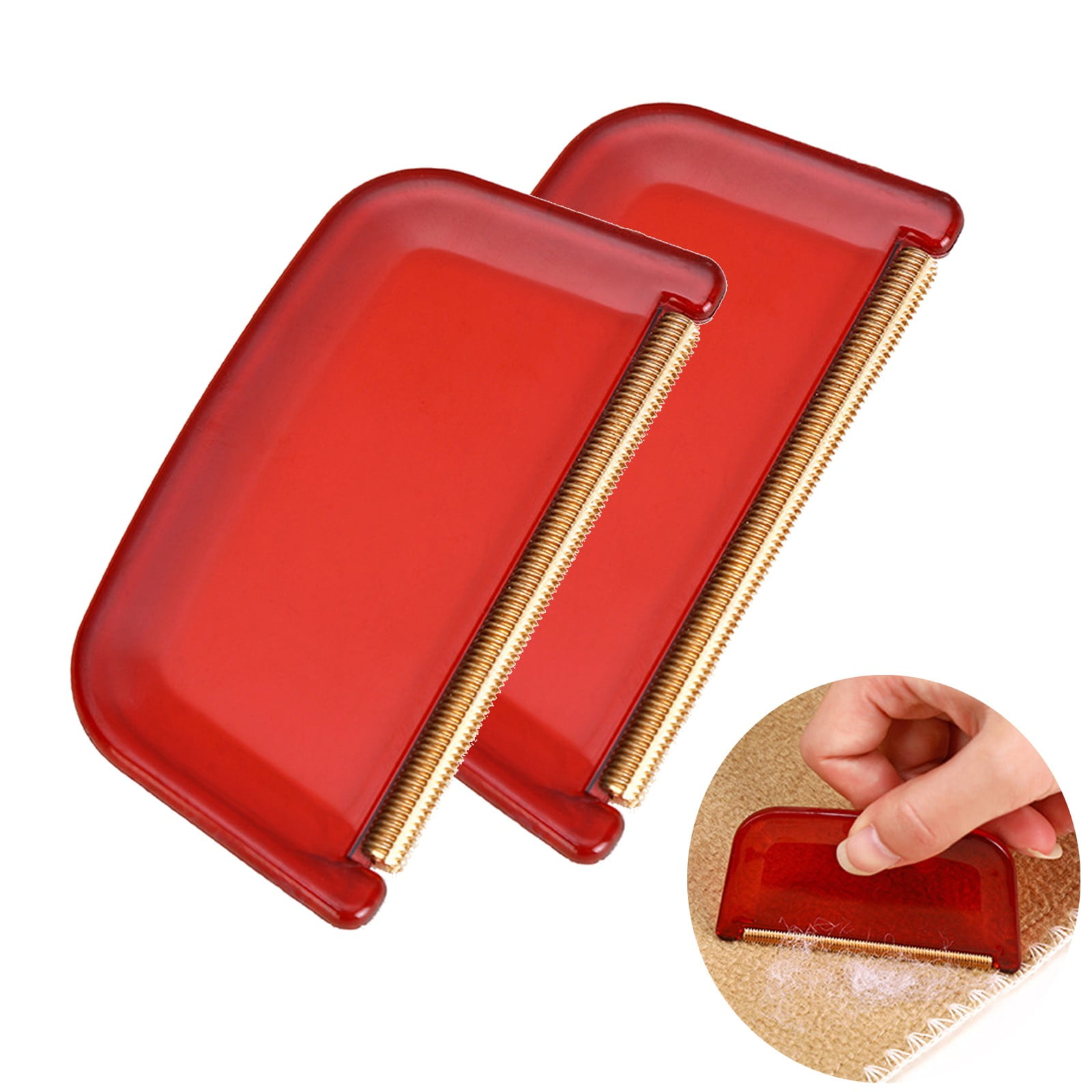 2-Piece Wool and Lint Remover Brush, Manual Garment Tool for Sweaters ...