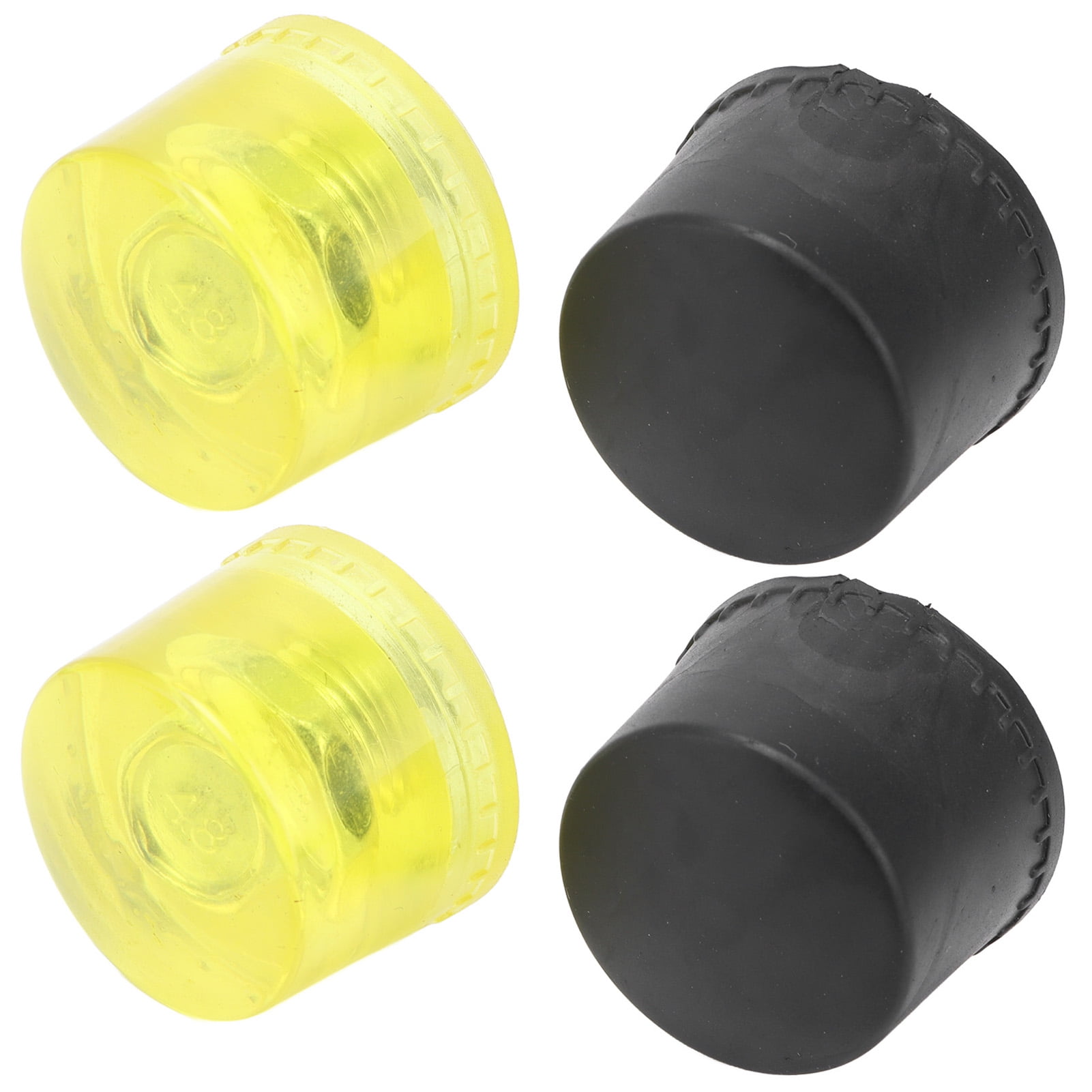 2-Piece Yellow Black Rubber Impact Hammer Replacement Set Anti-Slip and ...