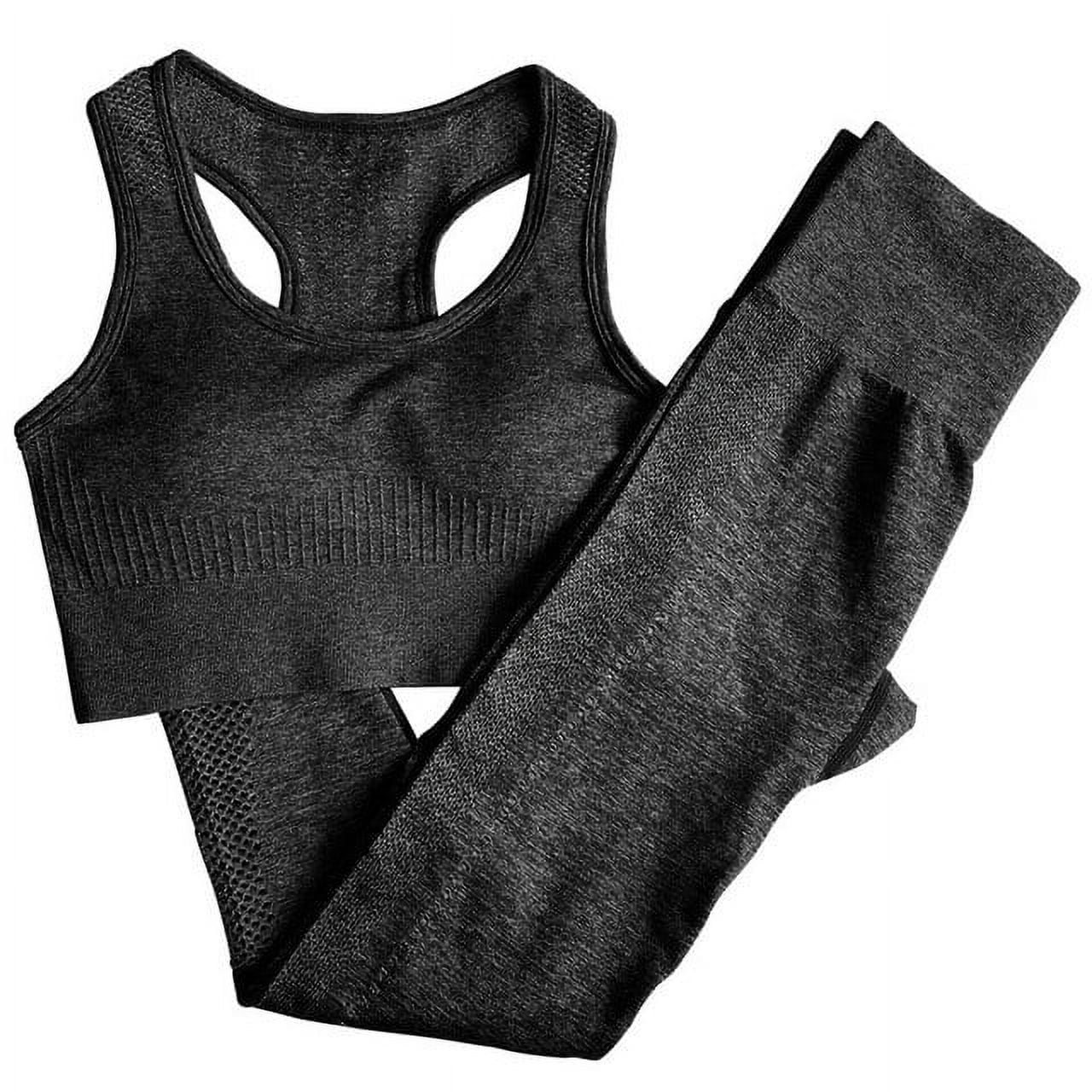 2 Piece Yoga Set Push Up Gym Set Workout Sport Outfit For Woman ...