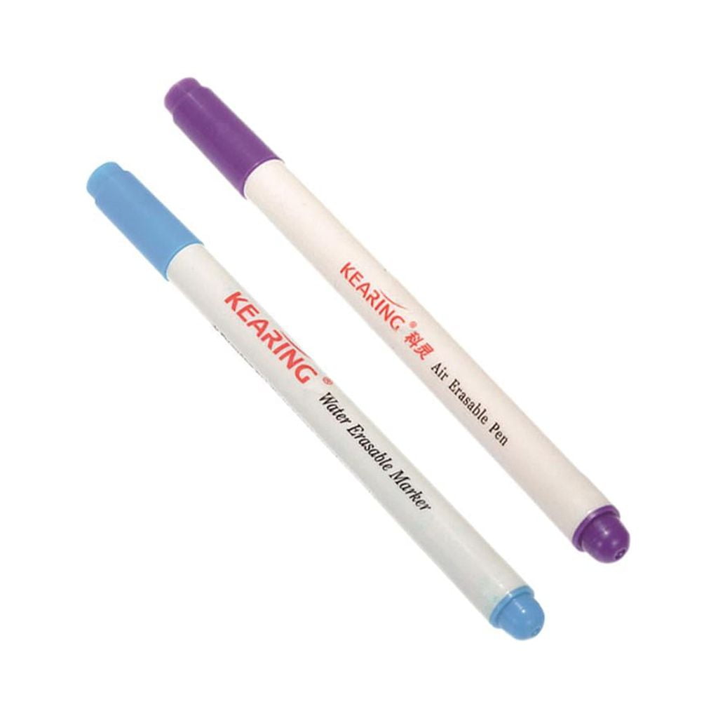 2 Pieces 0.8mm Air Erasable/Water Soluble Pens Temporary Marking for ...