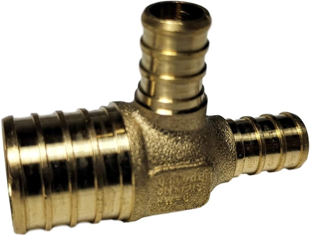 2 Pieces 1" X 1/2" X 1/2" Pex Tee, Pex B Pipe, Crimp Fittings - Walmart.com