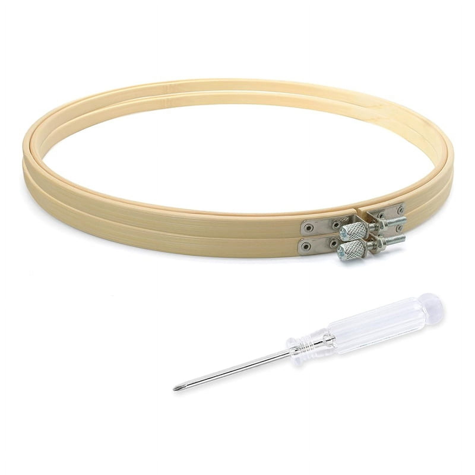 2 Pieces 10 Inch Embroidery Hoops, Round Wooden Embroidery Hoops ...