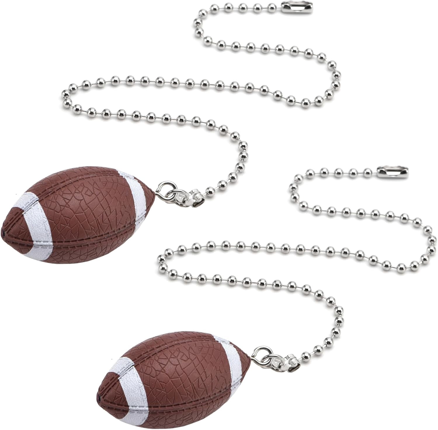 2 Pieces 12" Rugby Ceiling Fan Pull Chain Beaded Ball Pull Chain ...