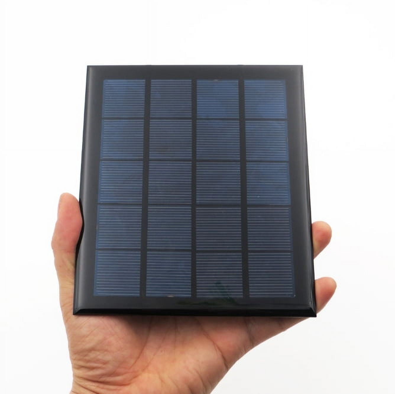2 Pieces 2.5W 5V/500mAh Solar Panel DIY Battery Charger Kit Mini ...
