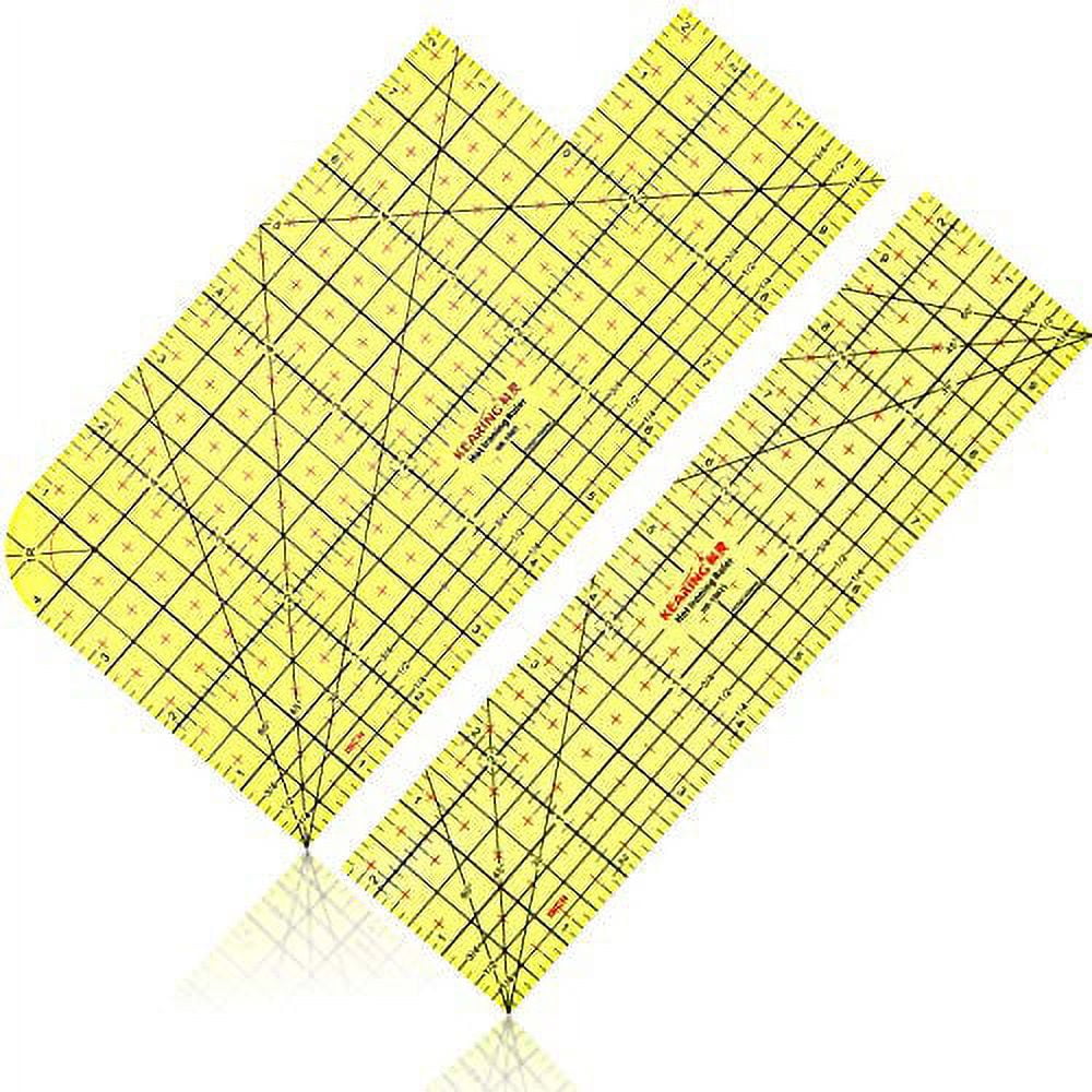 2 Pieces 2021 New Inches Hot Hem Sewing Ruler Hot Iron Ruler Hot Hemmer ...