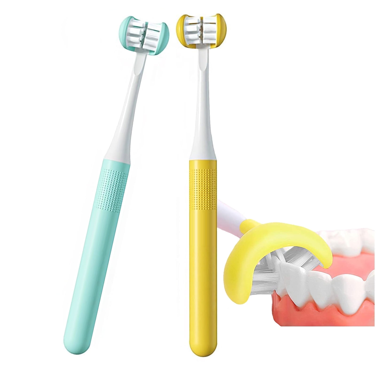 FOREVIVE 3 Sided Kids Toothbrush, Soft Bristles, Autism Friendly, Child ...