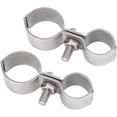 (2 Pieces) 32mm and 27mm Double Pipe Clamps Chain Link Fence Parts Wood ...
